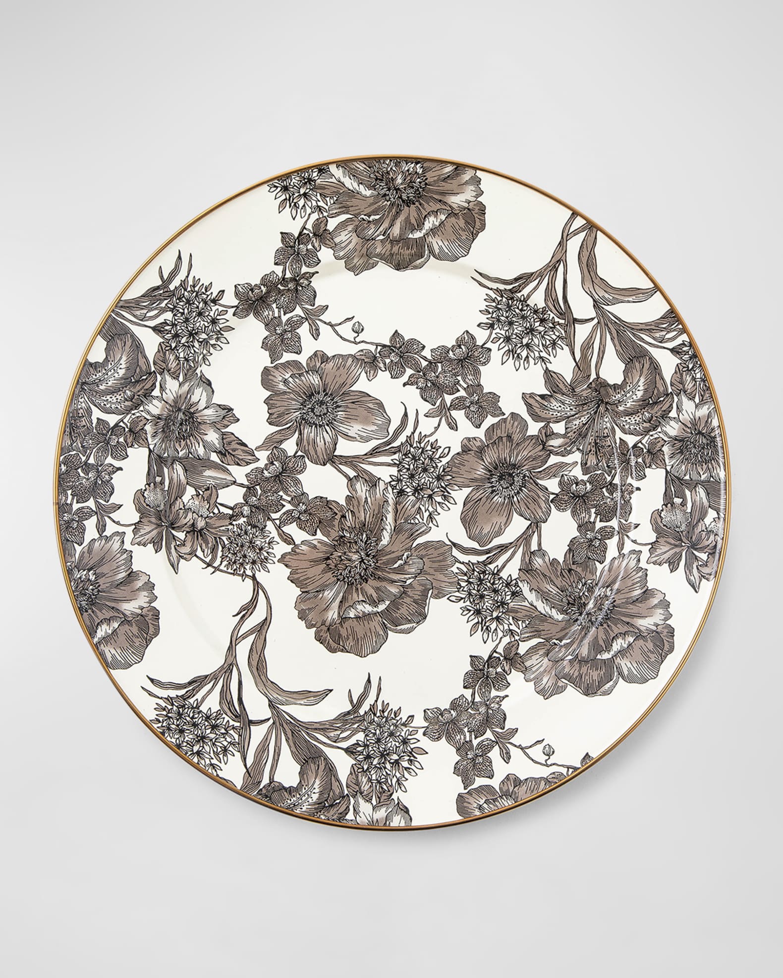 MacKenzie-Childs Sterling English Garden Enamel Charger Plate | Neiman ...