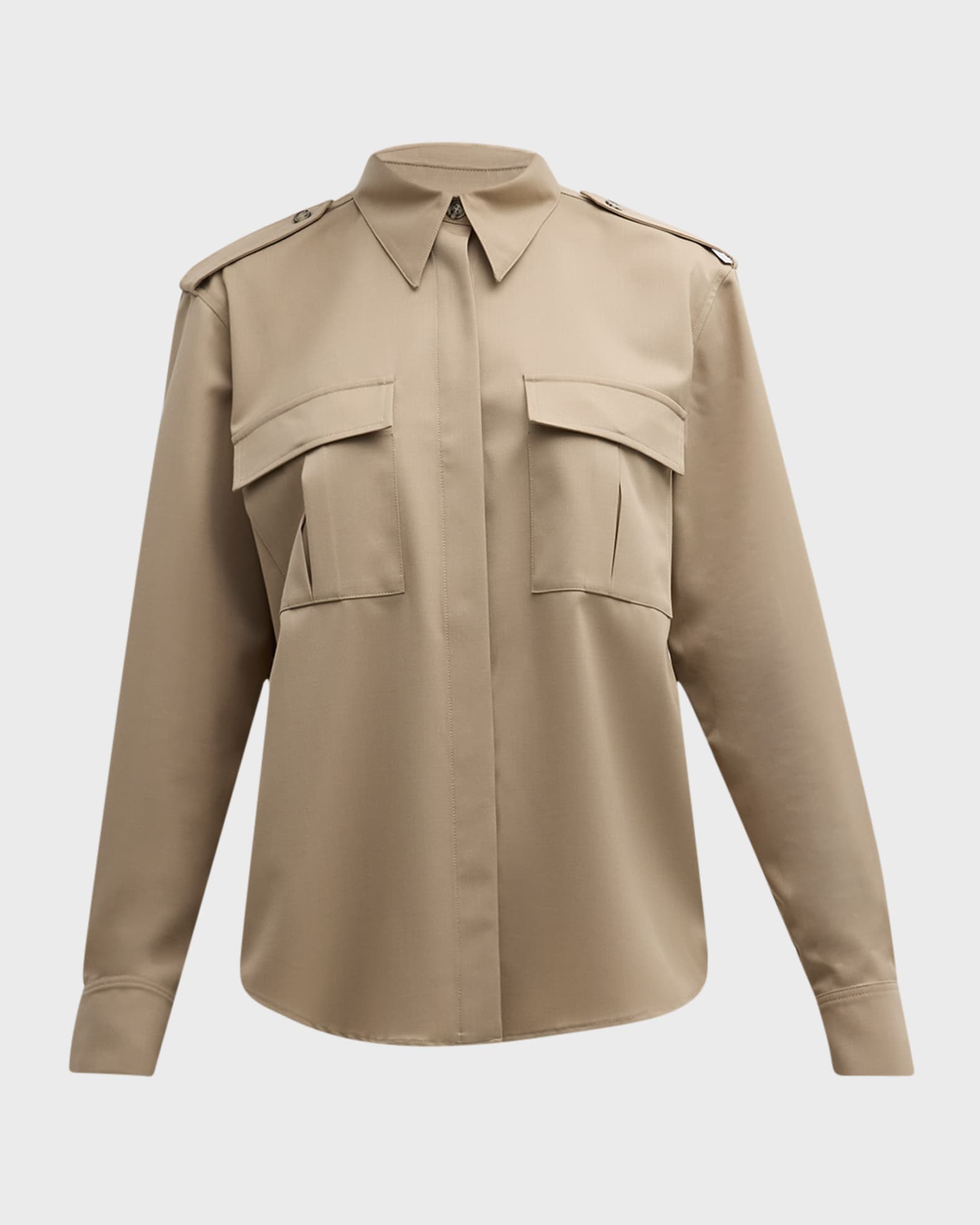 Salon 1884 Ren Collared Utility Shirt | Neiman Marcus