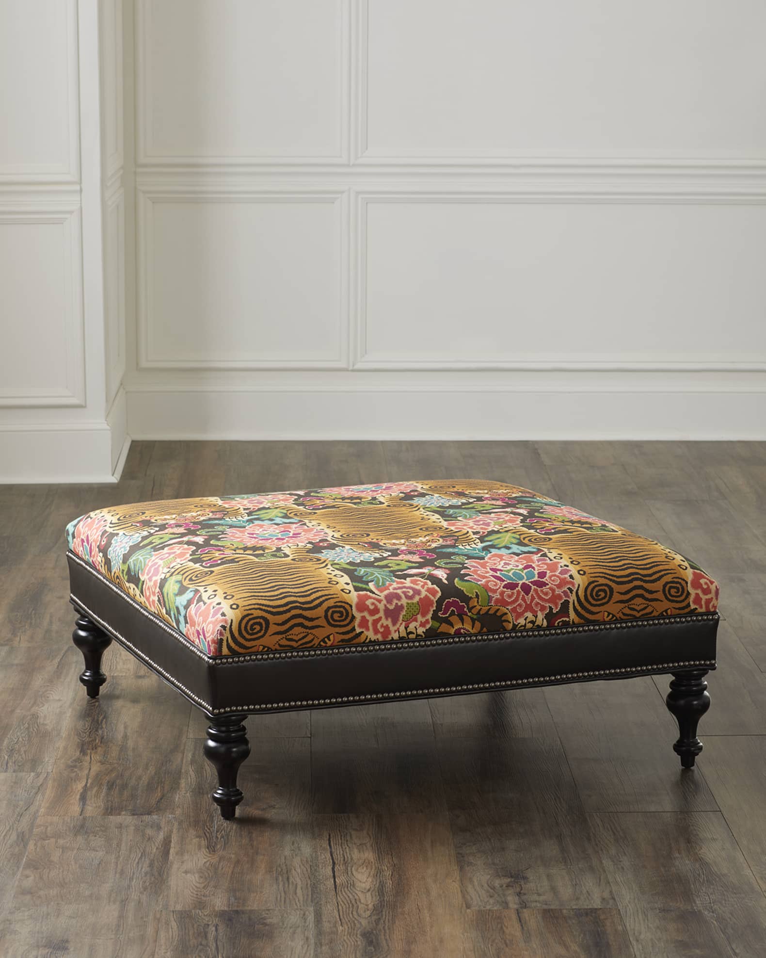 Old Hickory Tannery Priscillana Ottoman | Neiman Marcus