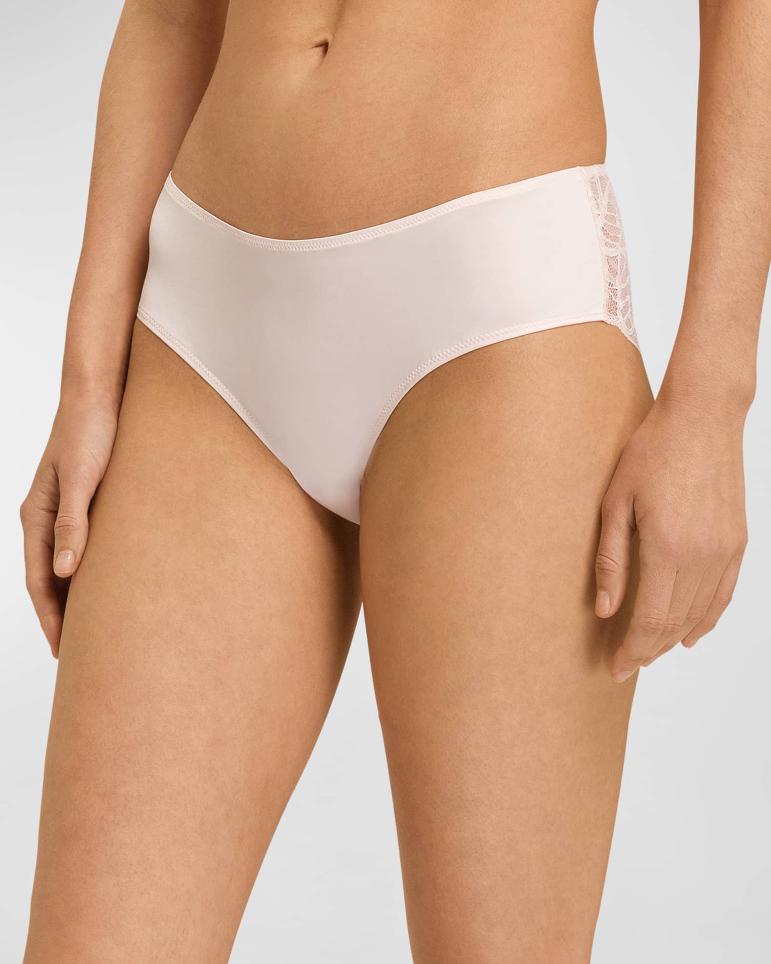 Hanro Elia Lace-Back High-Cut Modal Briefs | Neiman Marcus
