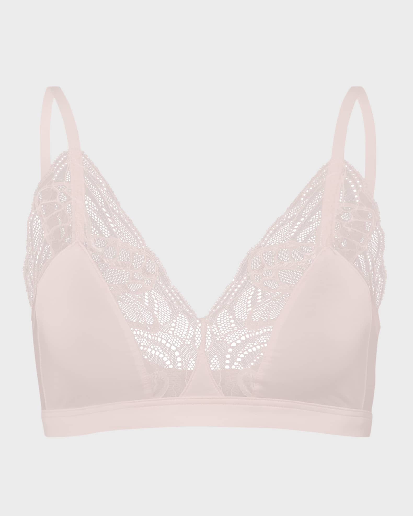 Hanro Elia Lace-Trim Soft Cup Triangle Bra | Neiman Marcus