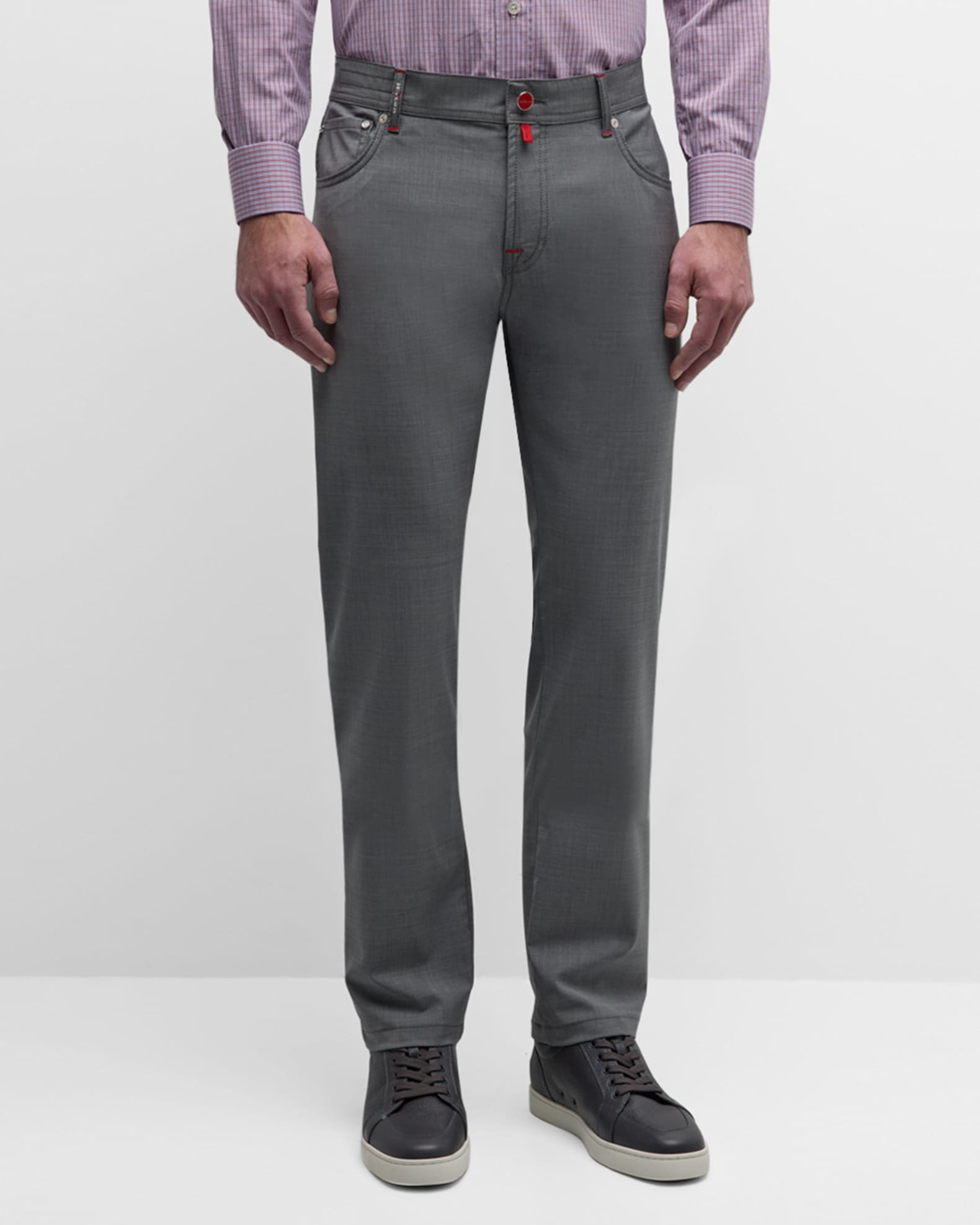 Kiton Men's Stretch 5-Pocket Pants | Neiman Marcus