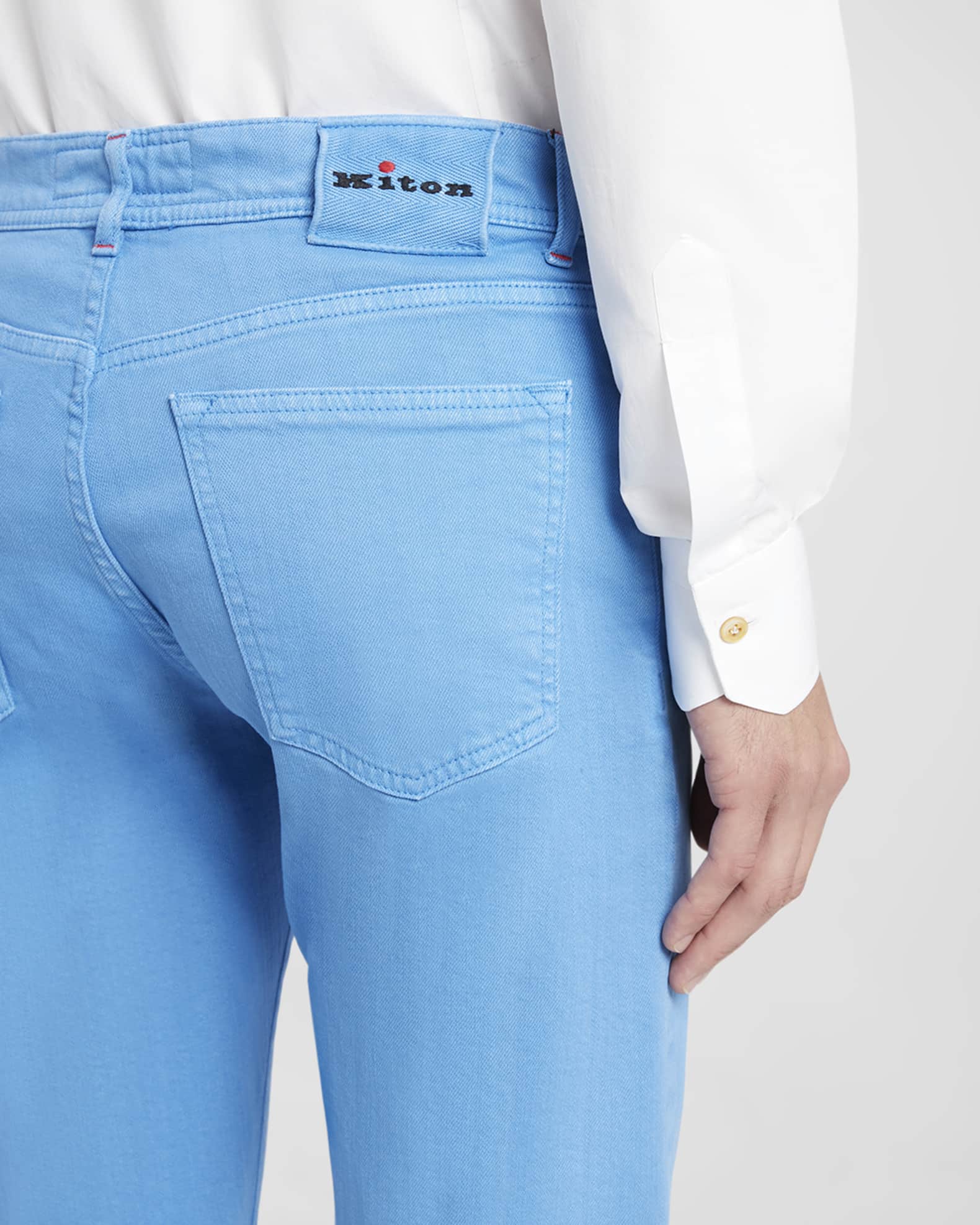 Kiton Men's 5-Pocket Straight-Leg Jeans | Neiman Marcus