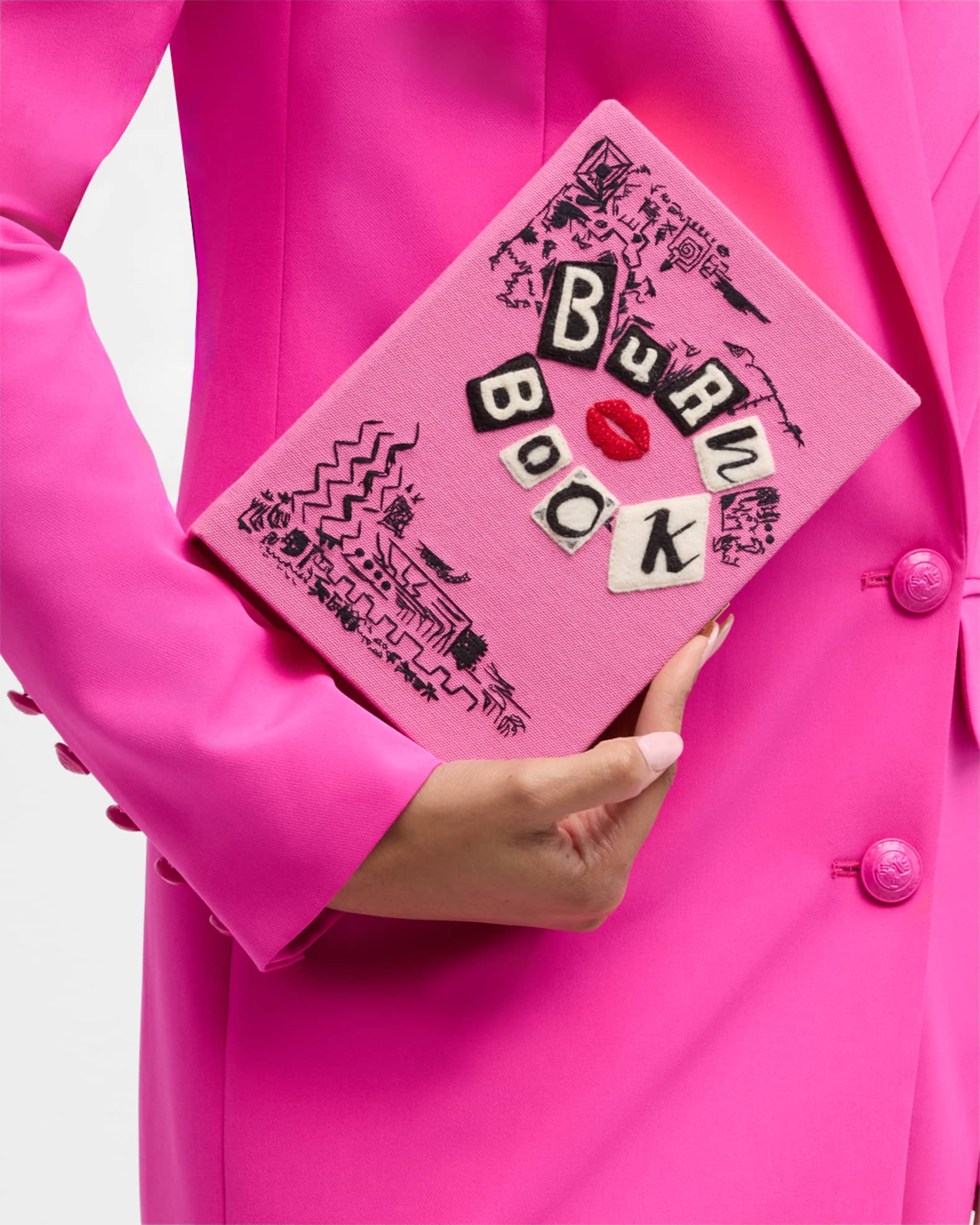 Olympia Le Tan Mean Girls The Burn Book Clutch Bag Neiman Marcus