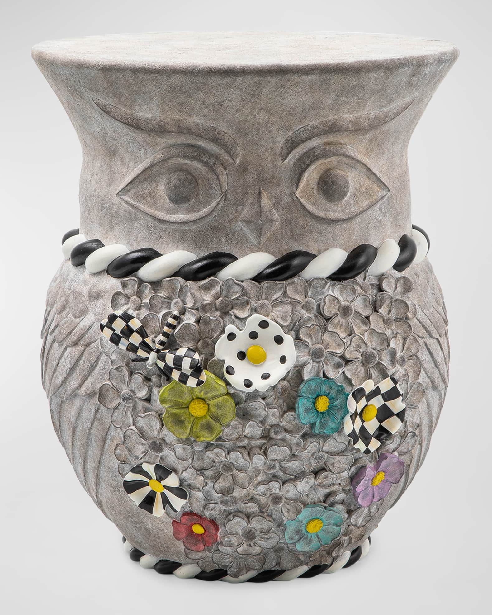 MacKenzie-Childs Maia Owl Garden Stool | Neiman Marcus