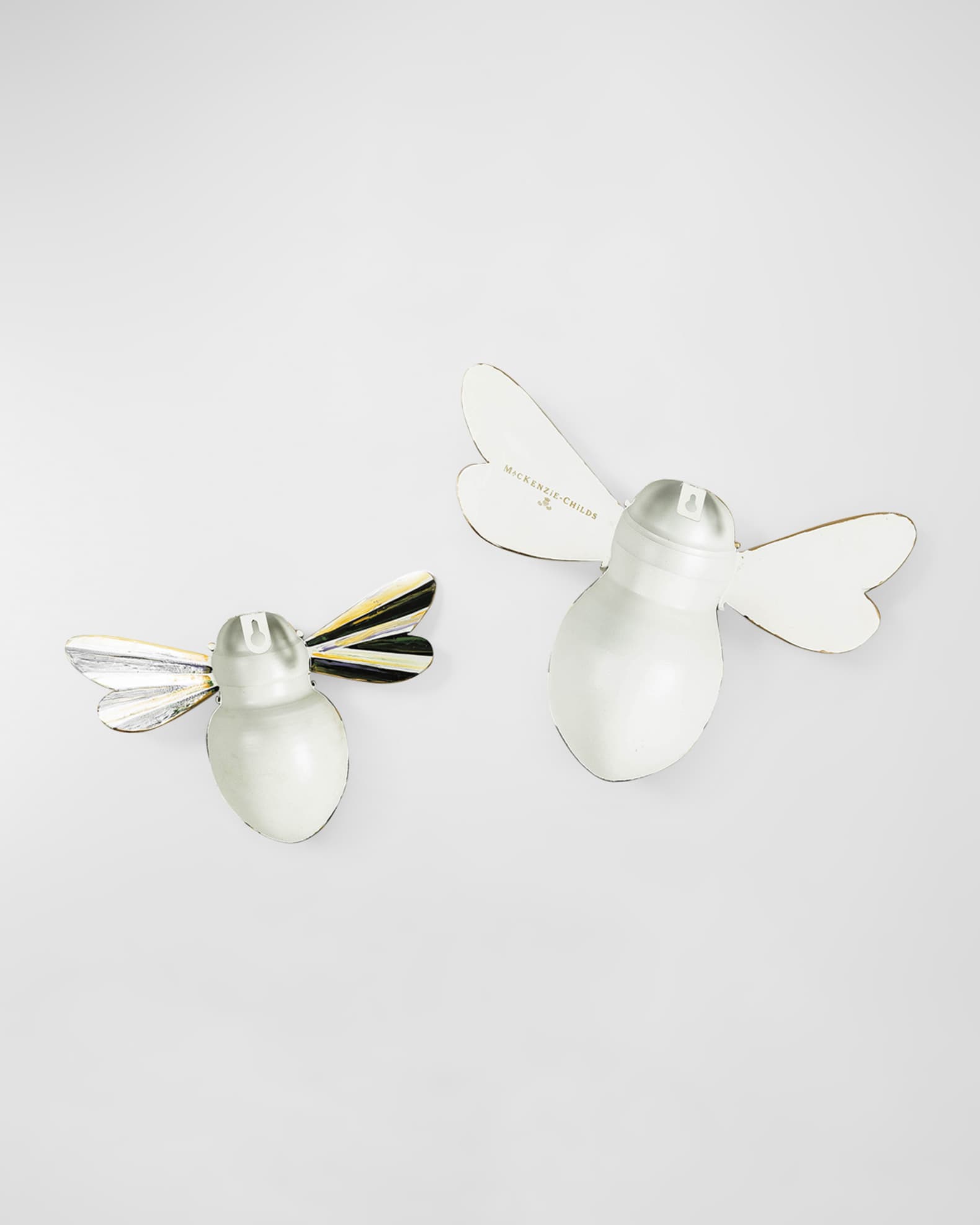 MacKenzie-Childs Courtly Check Outdoor Bee Wall Decor, Set of 2 ...