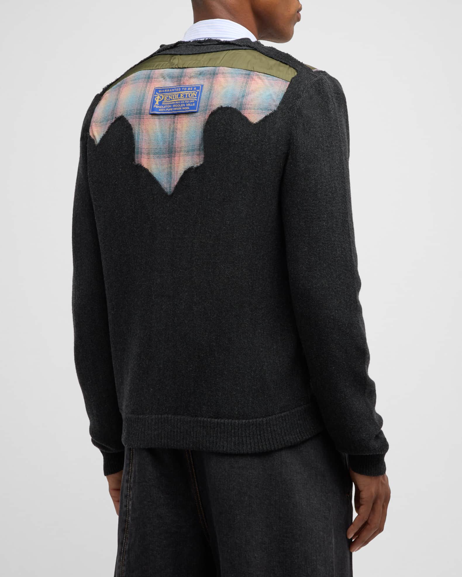 Maison Margiela Men's Pendleton Western Cardigan | Neiman Marcus