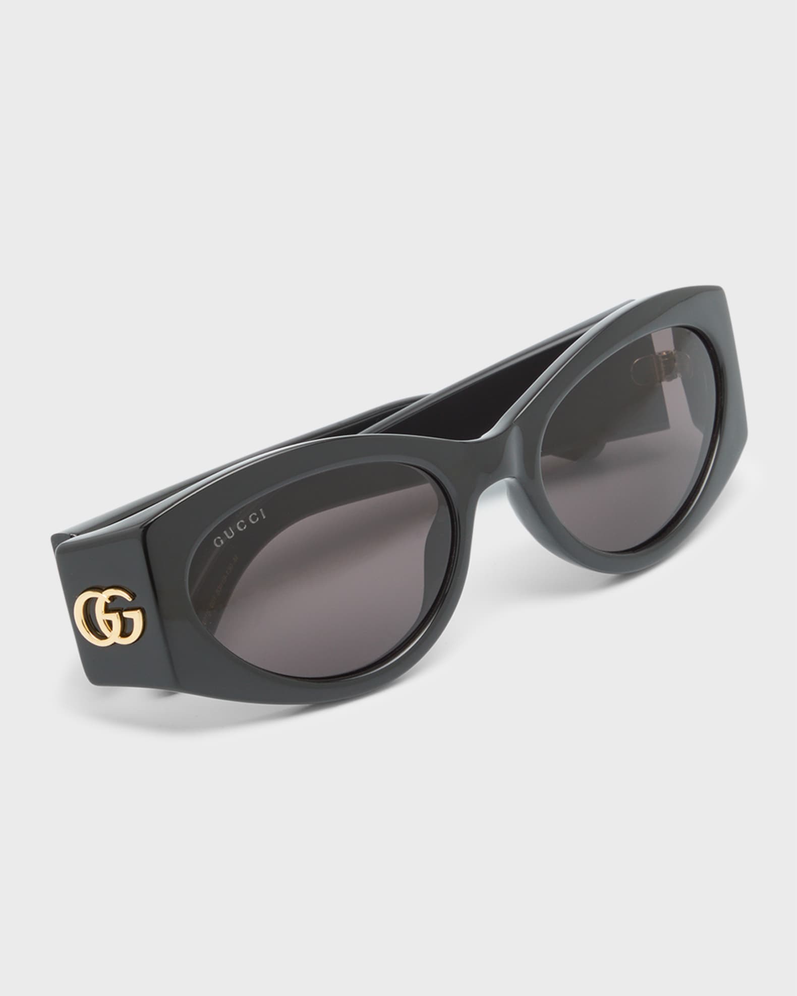 Gucci Monogram Acetate Cat-Eye Sunglasses | Neiman Marcus