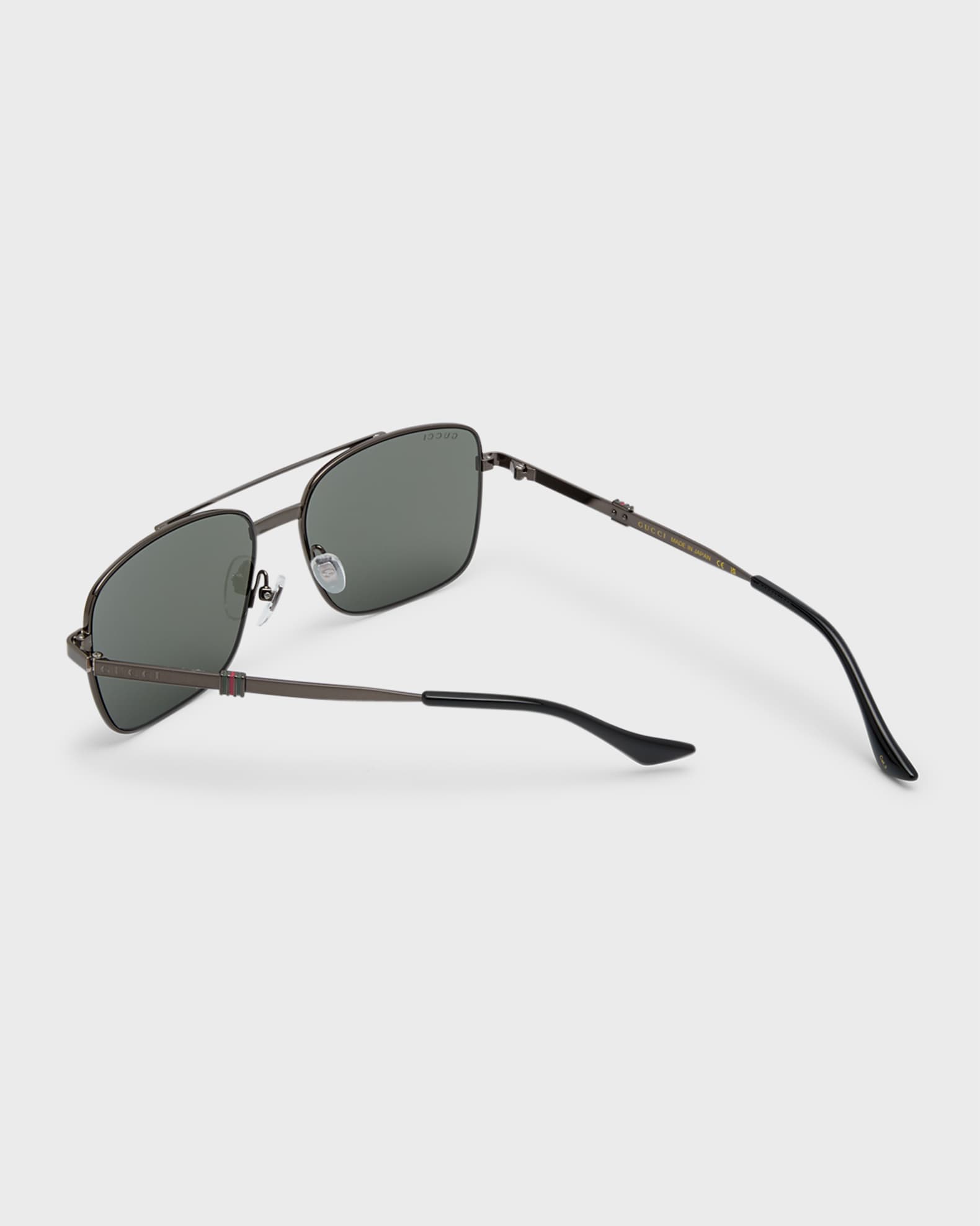 Gucci Men's Metal Rectangle Sunglasses | Neiman Marcus