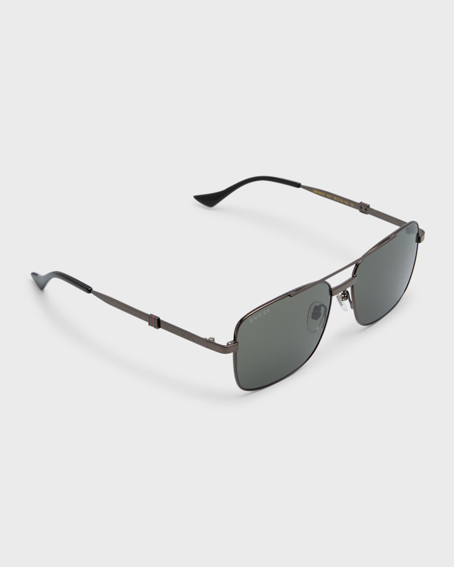 Gucci Mens Metal Rectangle Sunglasses Neiman Marcus