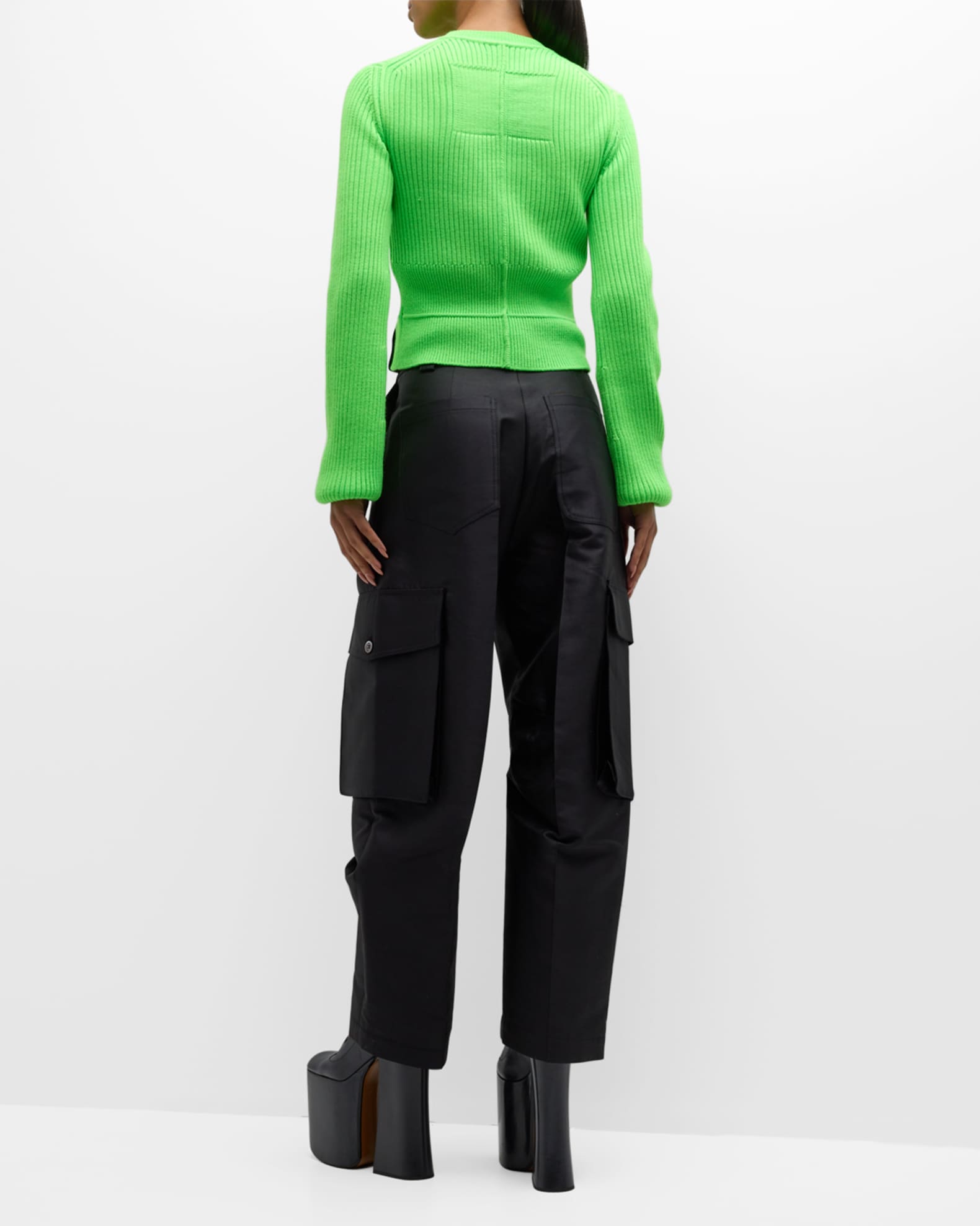 Marc Jacobs Femme Crewneck Rib Sweater | Neiman Marcus