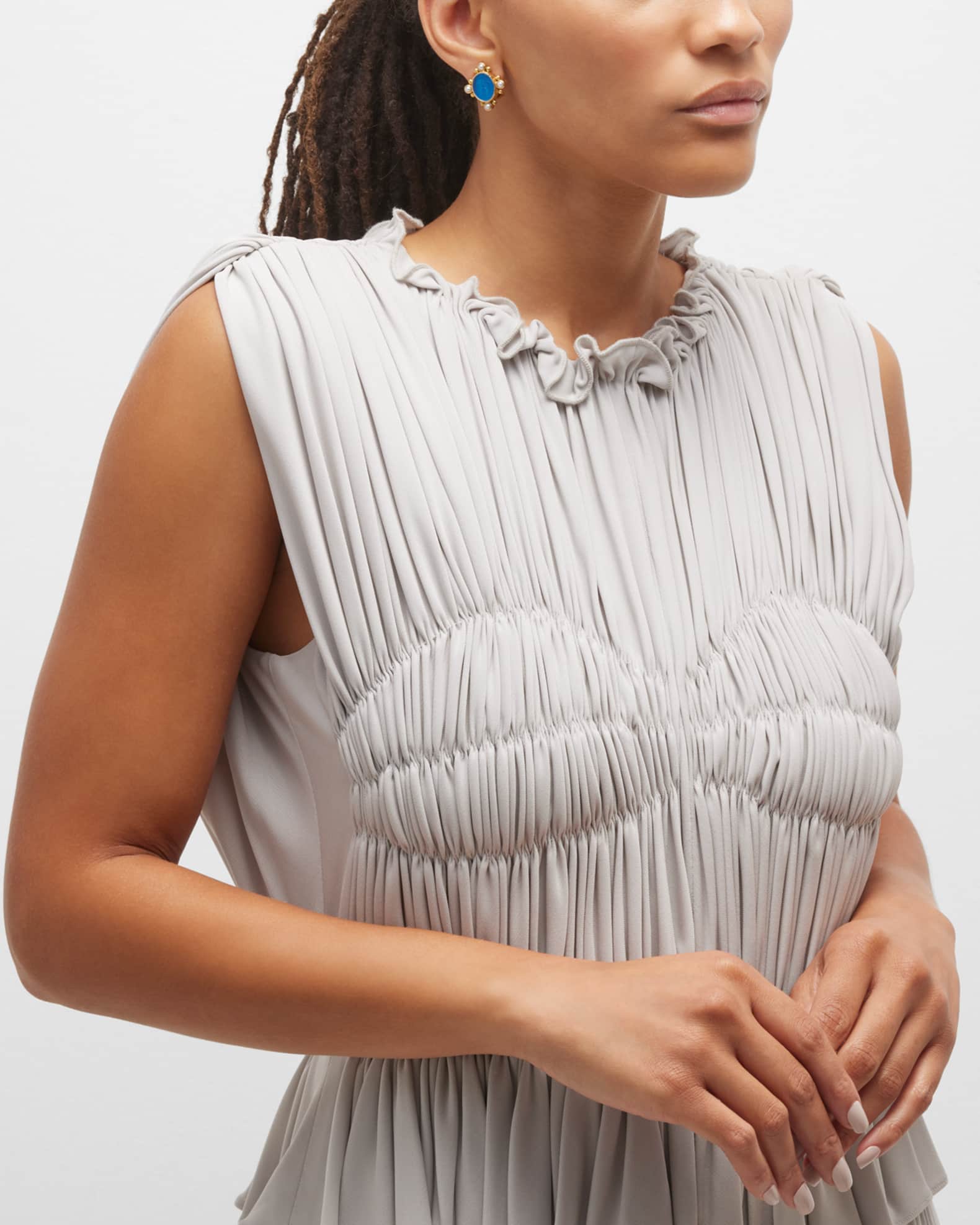 Elizabeth Locke 19K Venetian Glass Intaglio Cherub Twins Earrings with ...