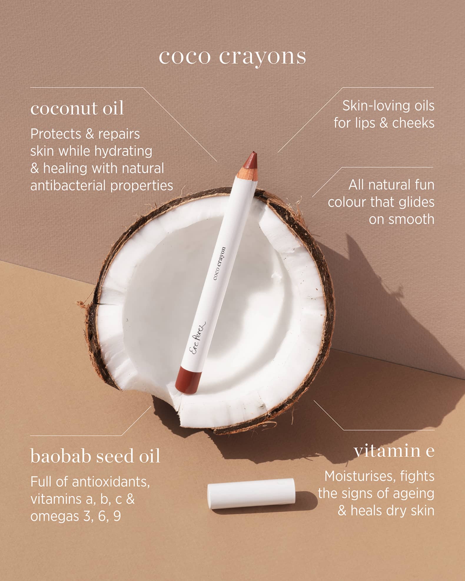 Ere Perez Coco Crayon, 0.1 oz. | Neiman Marcus