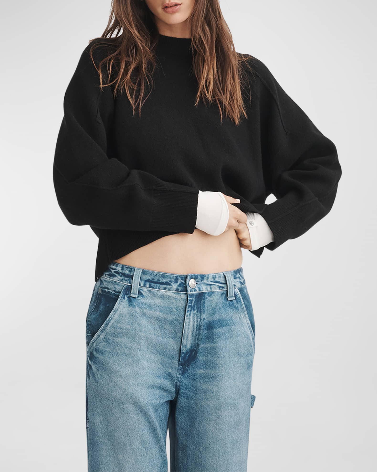 Rag & Bone Bridget Crewneck Sweater | Neiman Marcus