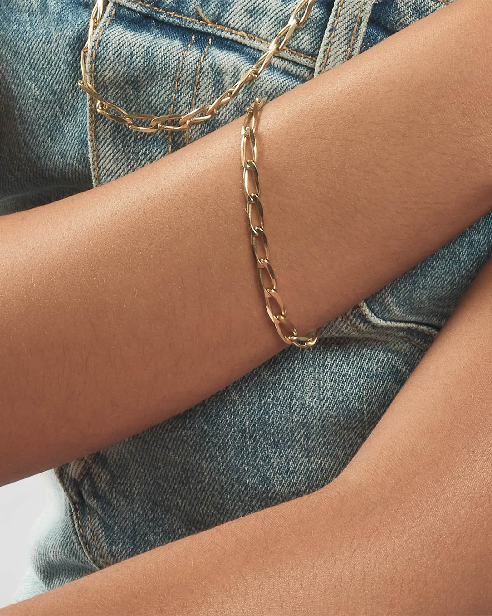 LANA 14K Yellow Gold Biography Chain-Link Bracelet | Neiman Marcus