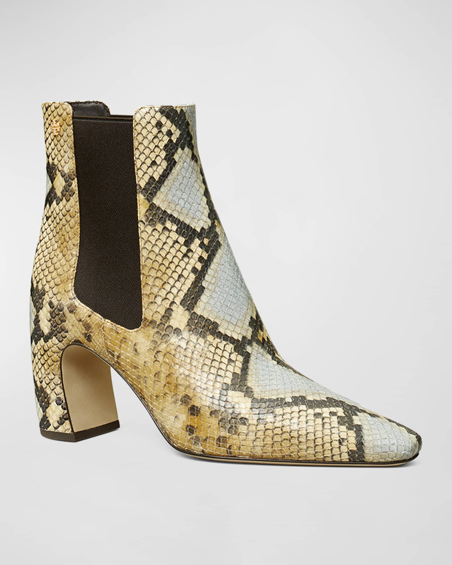 Tory Burch Banana Embossed Chelsea Ankle Boots | Neiman Marcus