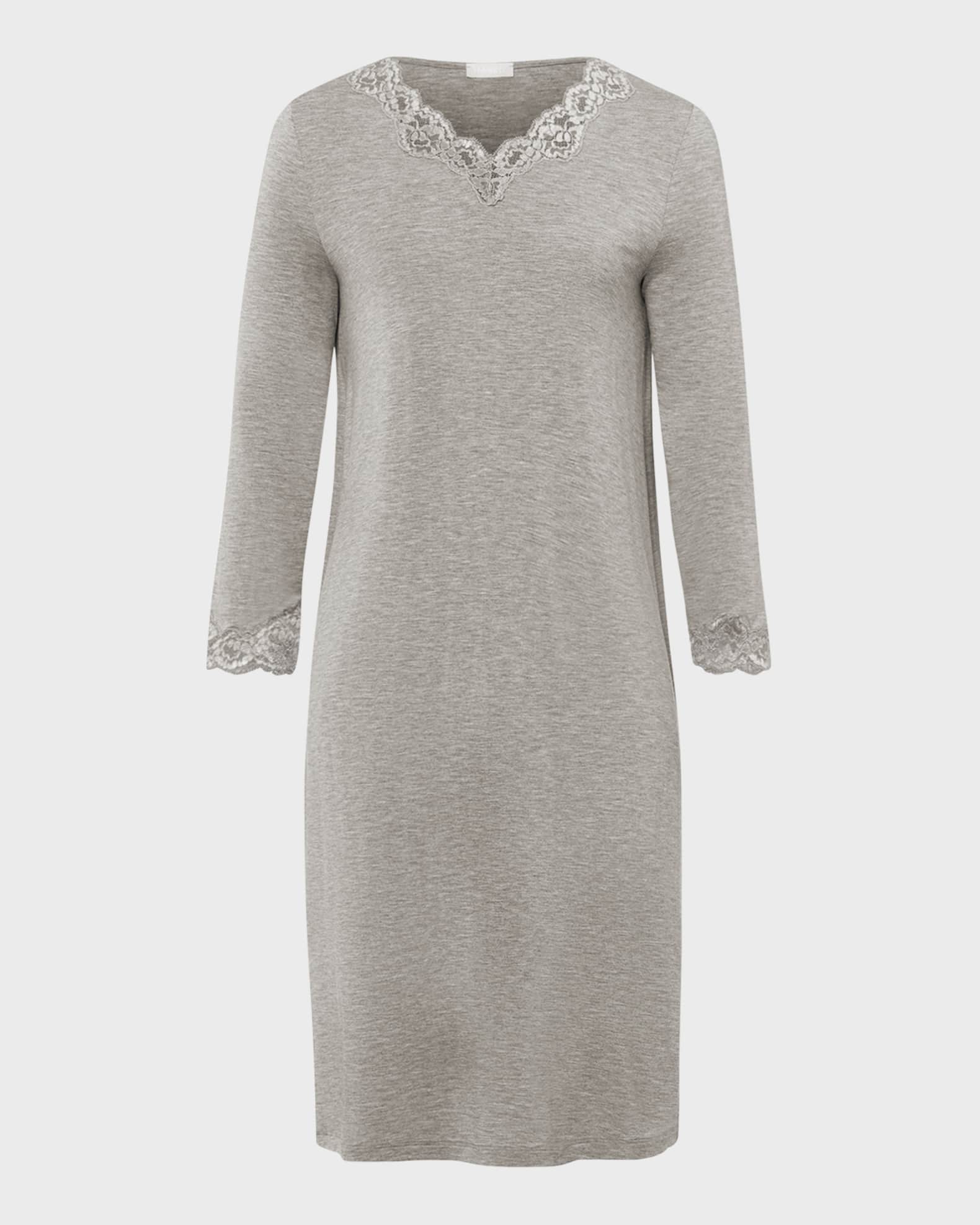 Hanro Natural Elegance Lace-Trim Nightdress | Neiman Marcus