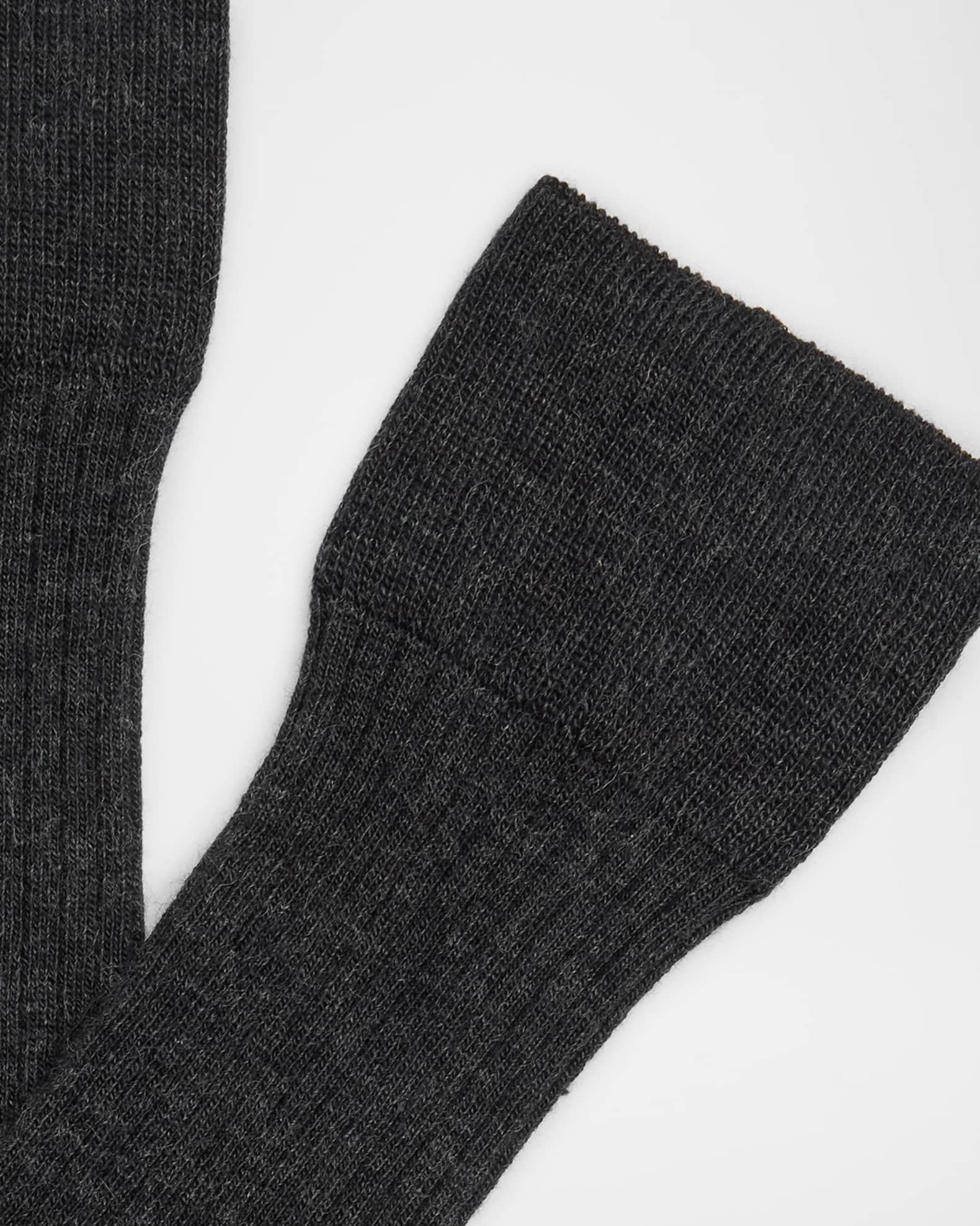 Neiman Marcus Men's 3-Pack Ribbed Wool Over-Calf Socks | Neiman Marcus