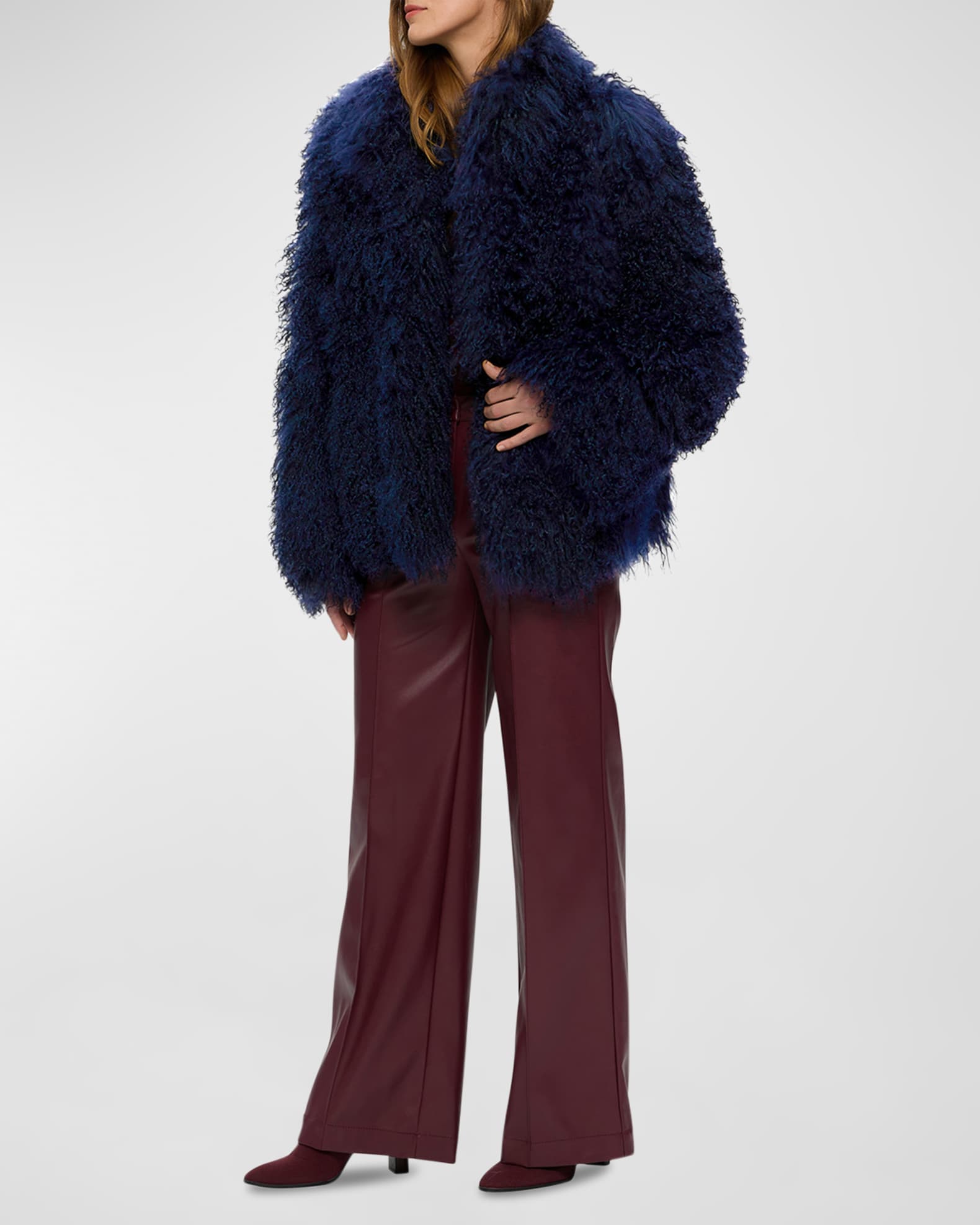 Gorski Mongolian Goat Jacket | Neiman Marcus