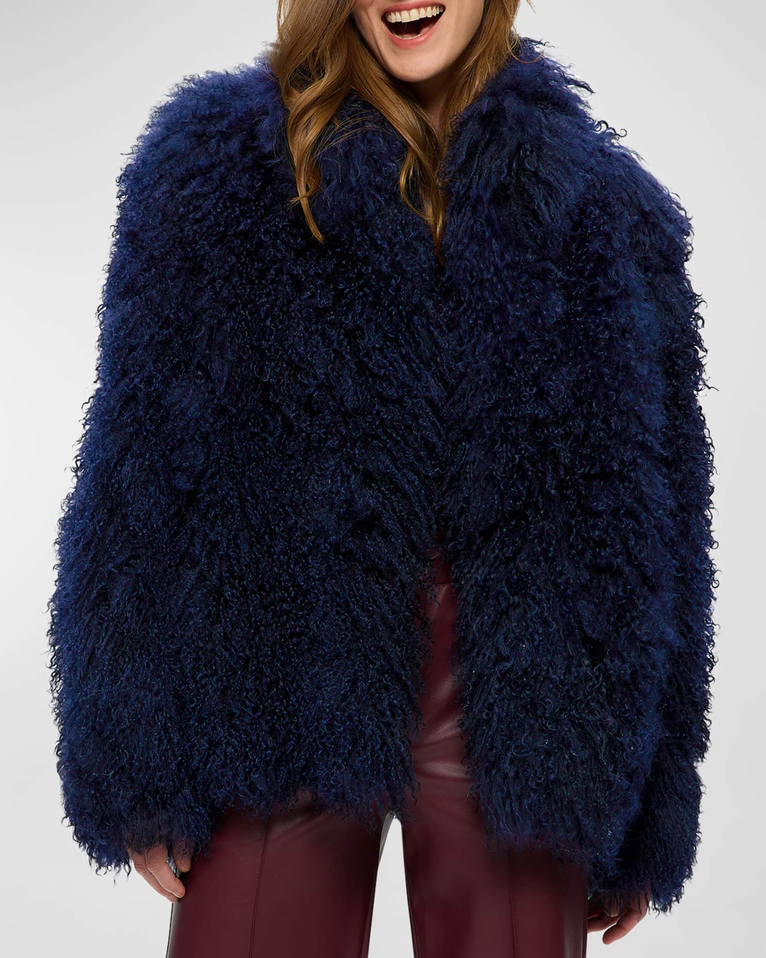 Gorski Mongolian Goat Jacket | Neiman Marcus