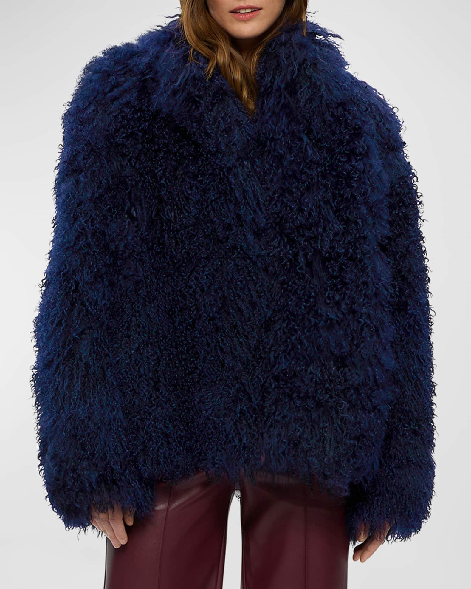 Gorski Mongolian Goat Jacket | Neiman Marcus