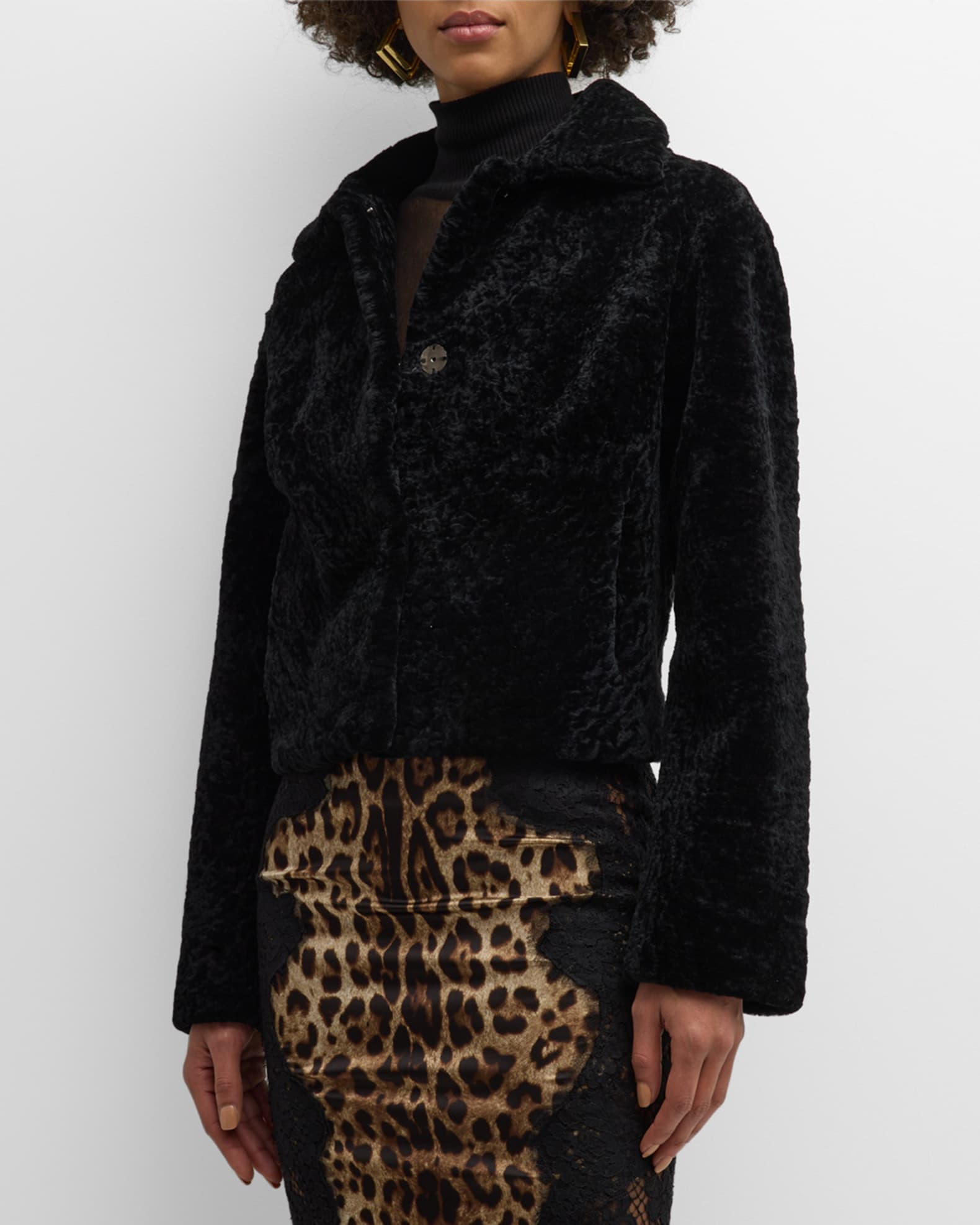 Gorski Shearling Lamb Jacket | Neiman Marcus