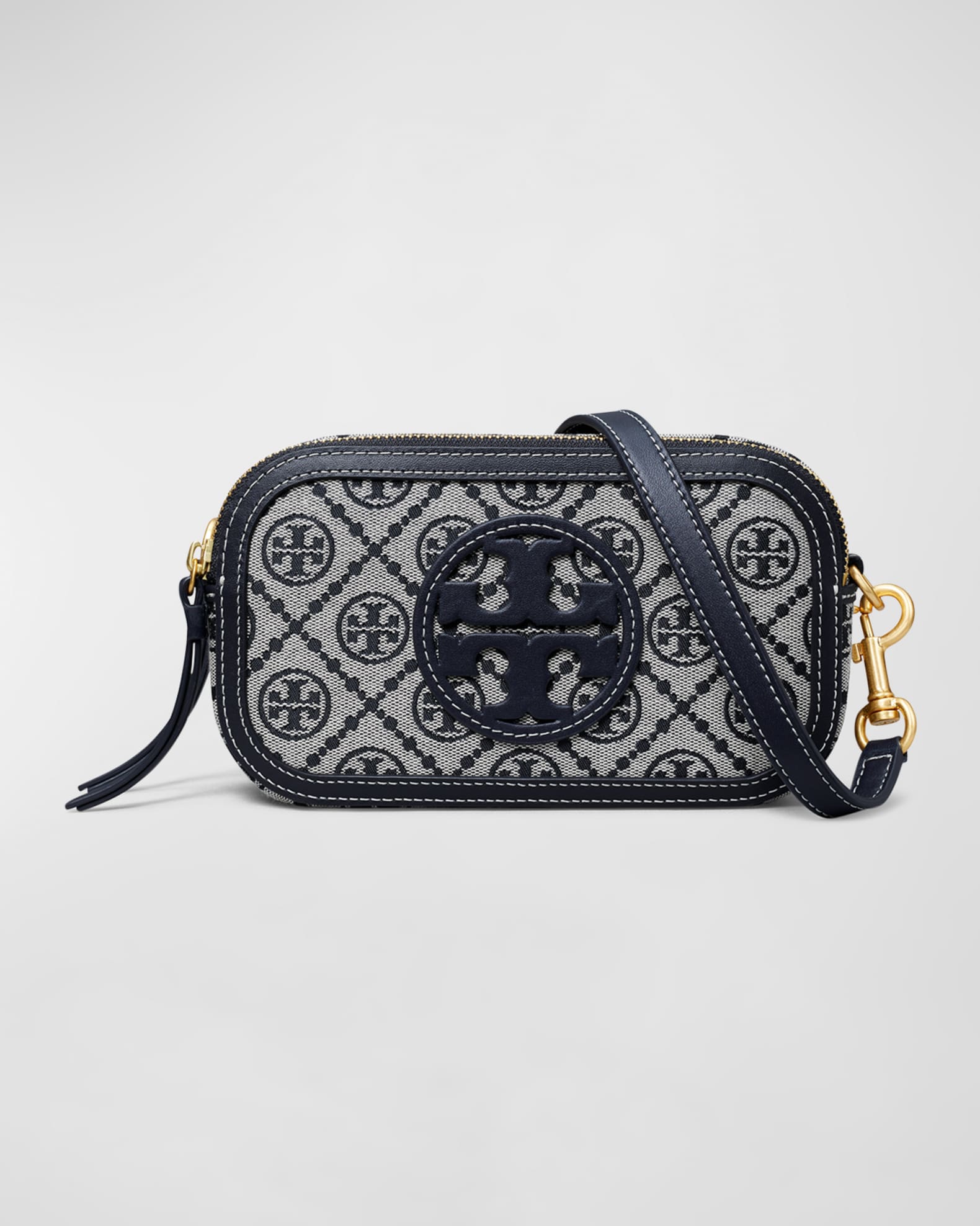 Tory Burch Mini T Monogram Canvas Crossbody Bag | Neiman Marcus