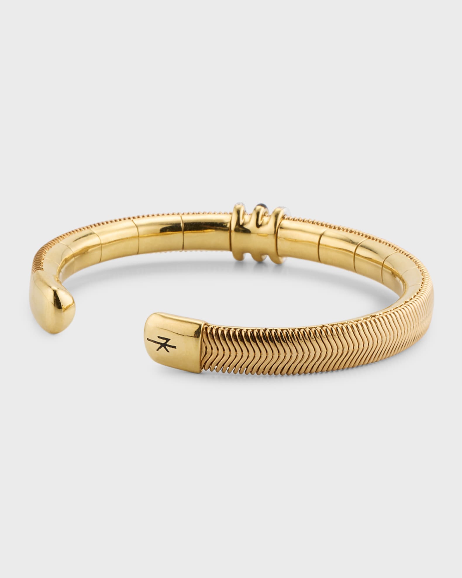 Nikos Koulis 18K Yellow Gold Feelings Bracelet with Diamond Accents ...