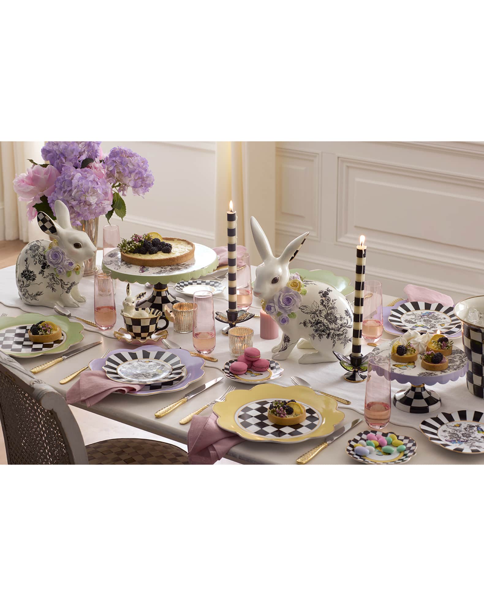 MacKenzie-Childs Short Butterfly Toile Rabbit | Neiman Marcus