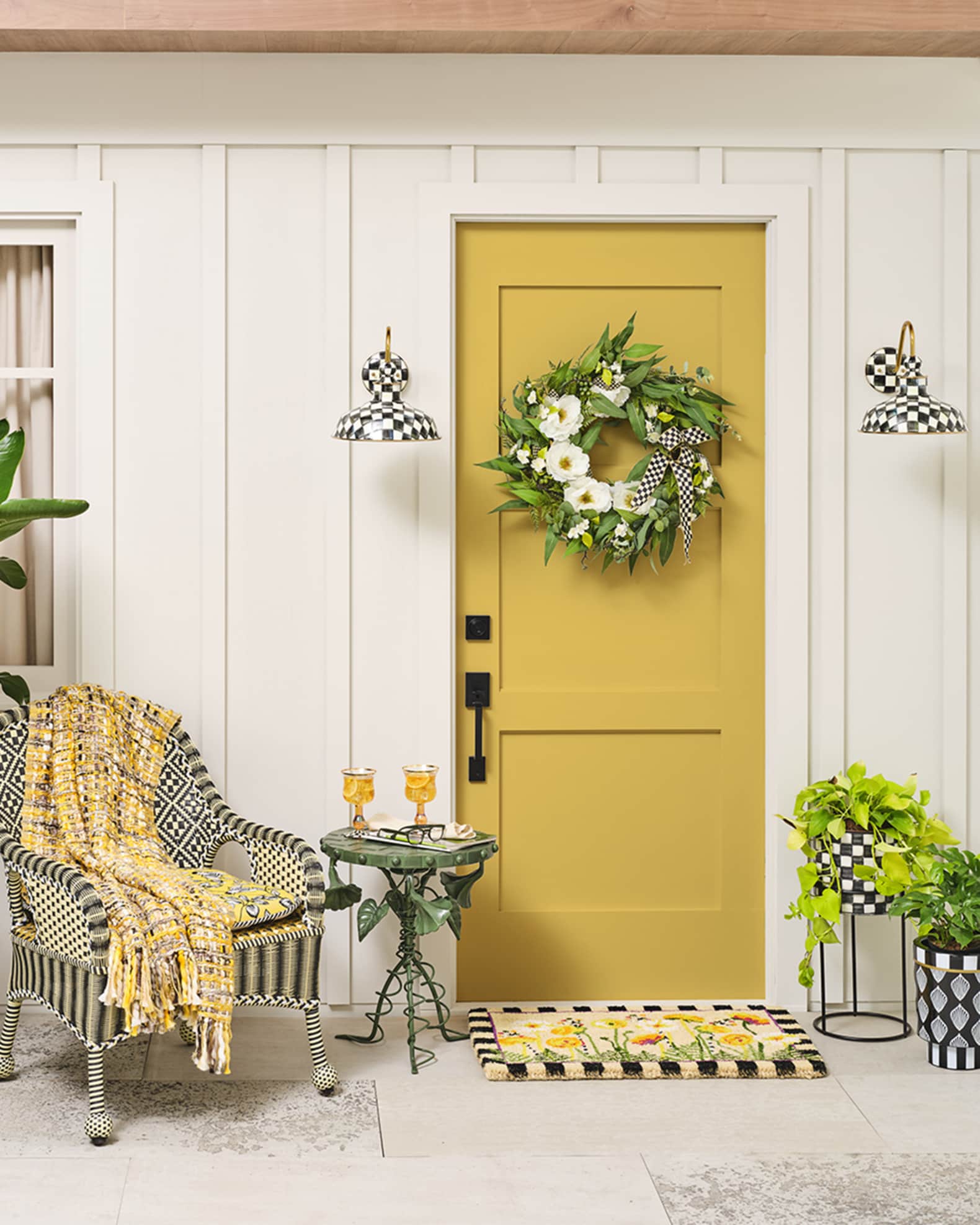 MacKenzie-Childs Courtly Peony Wreath | Neiman Marcus