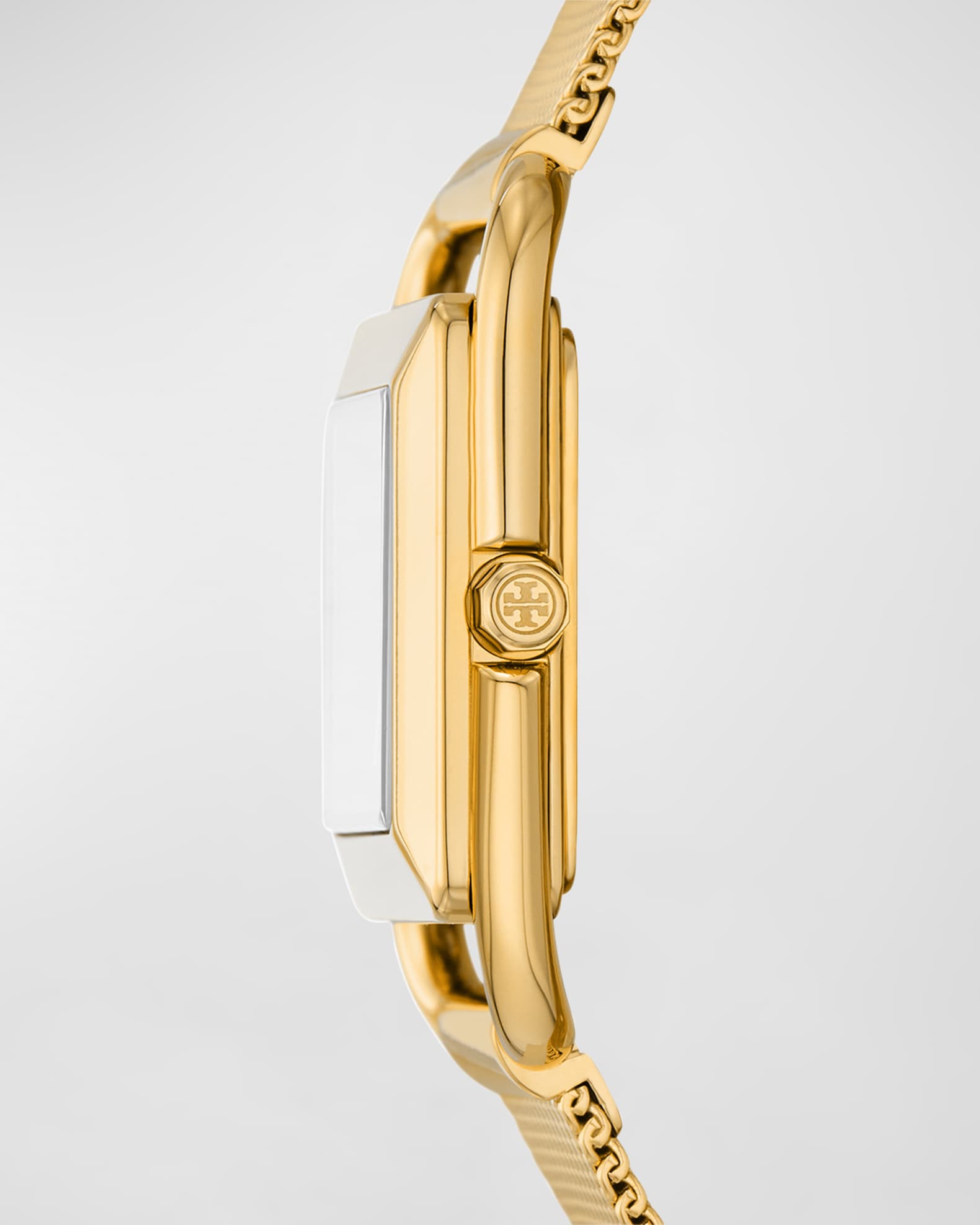 Tory Burch The Miller Square Stainless Steel Mesh Watch | Neiman Marcus