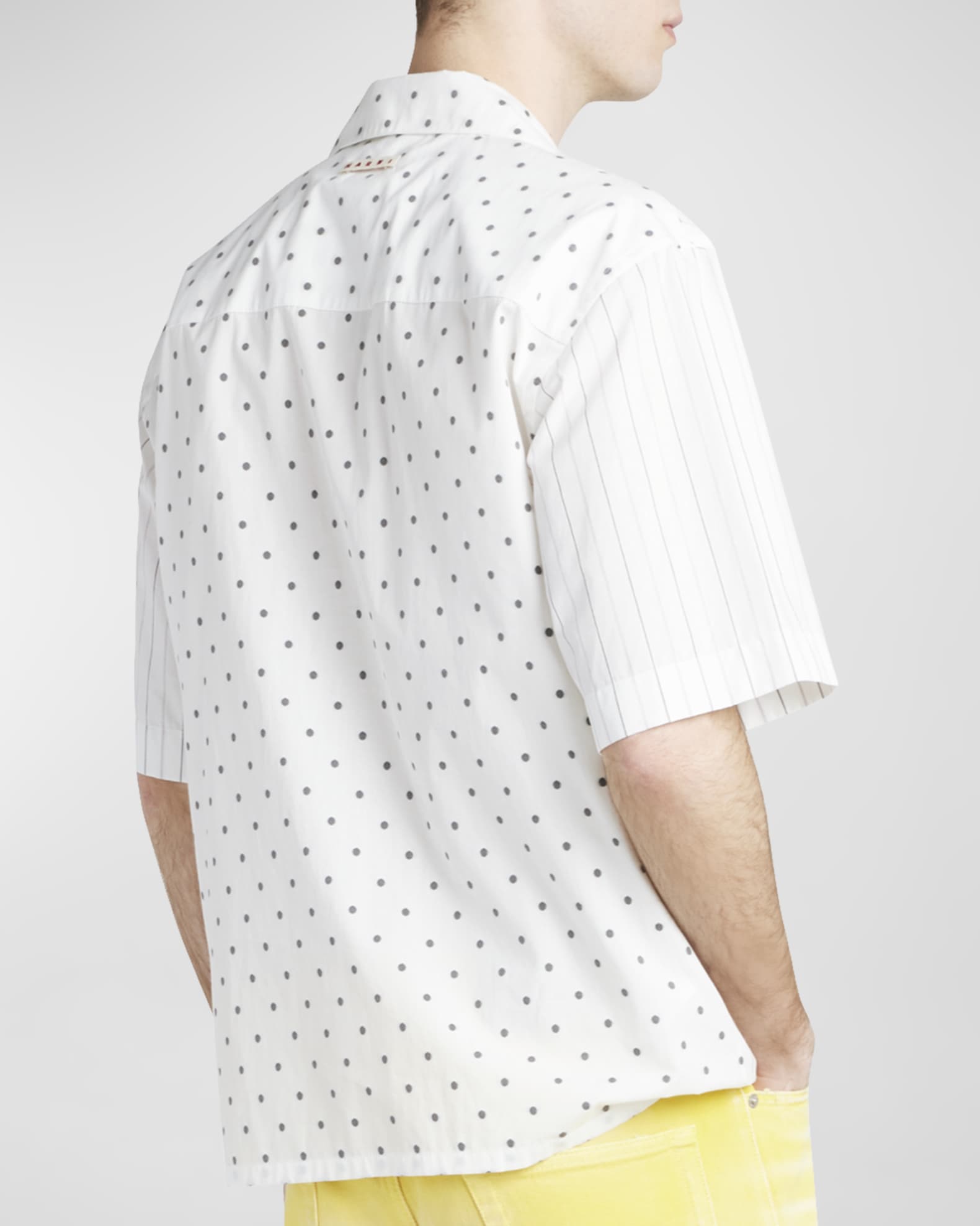 Marni Men's Polka Dot Camp Shirt | Neiman Marcus
