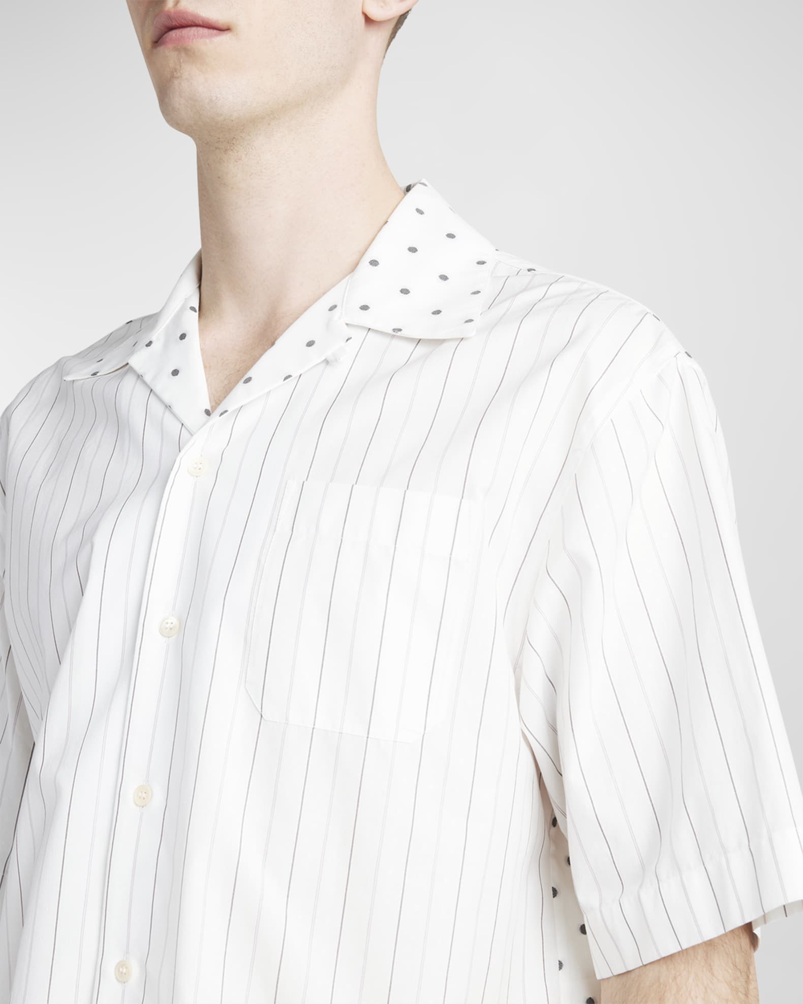 Marni Men's Polka Dot Camp Shirt | Neiman Marcus