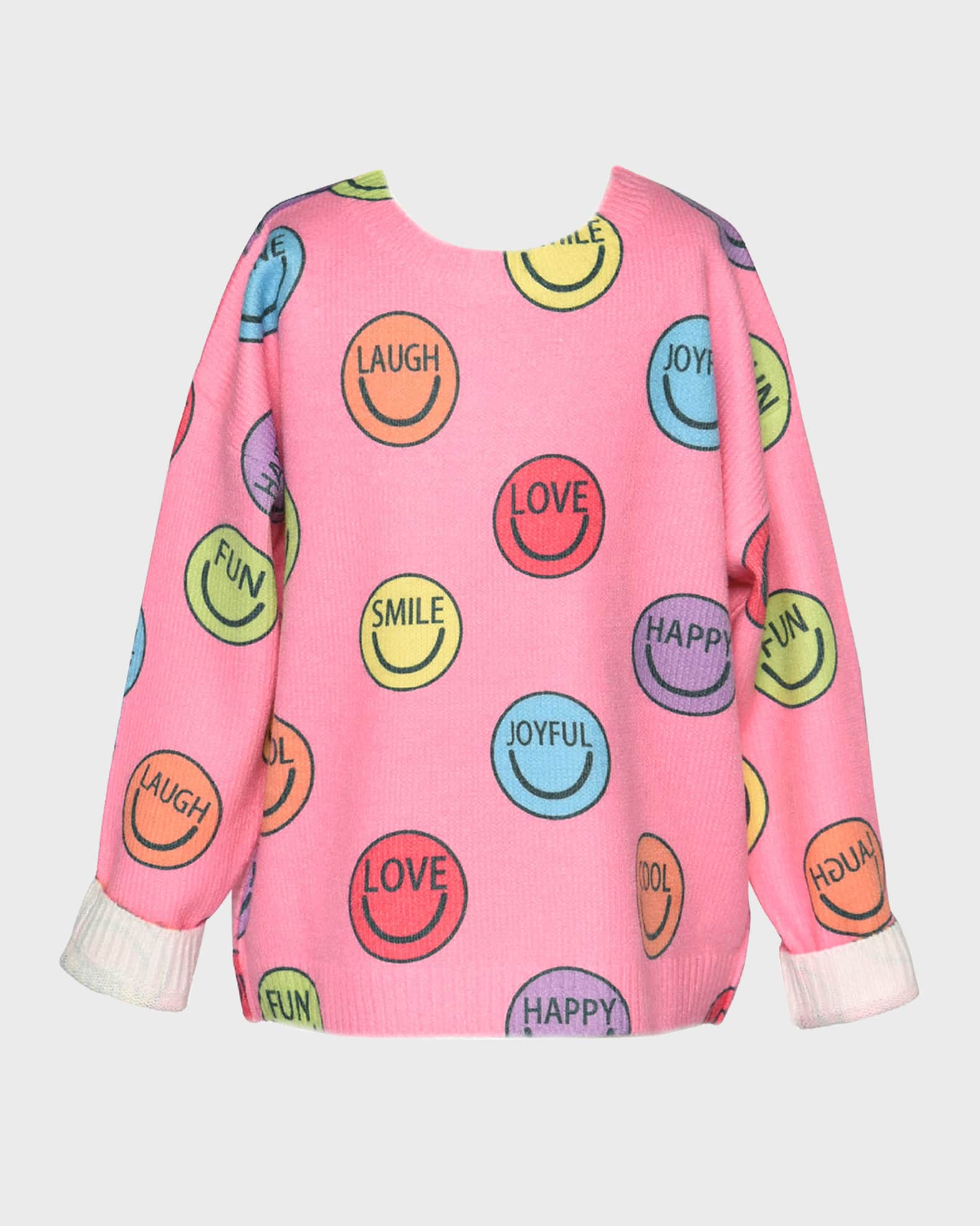 Girl's Sweater with Smiley Face | Neiman Marcus