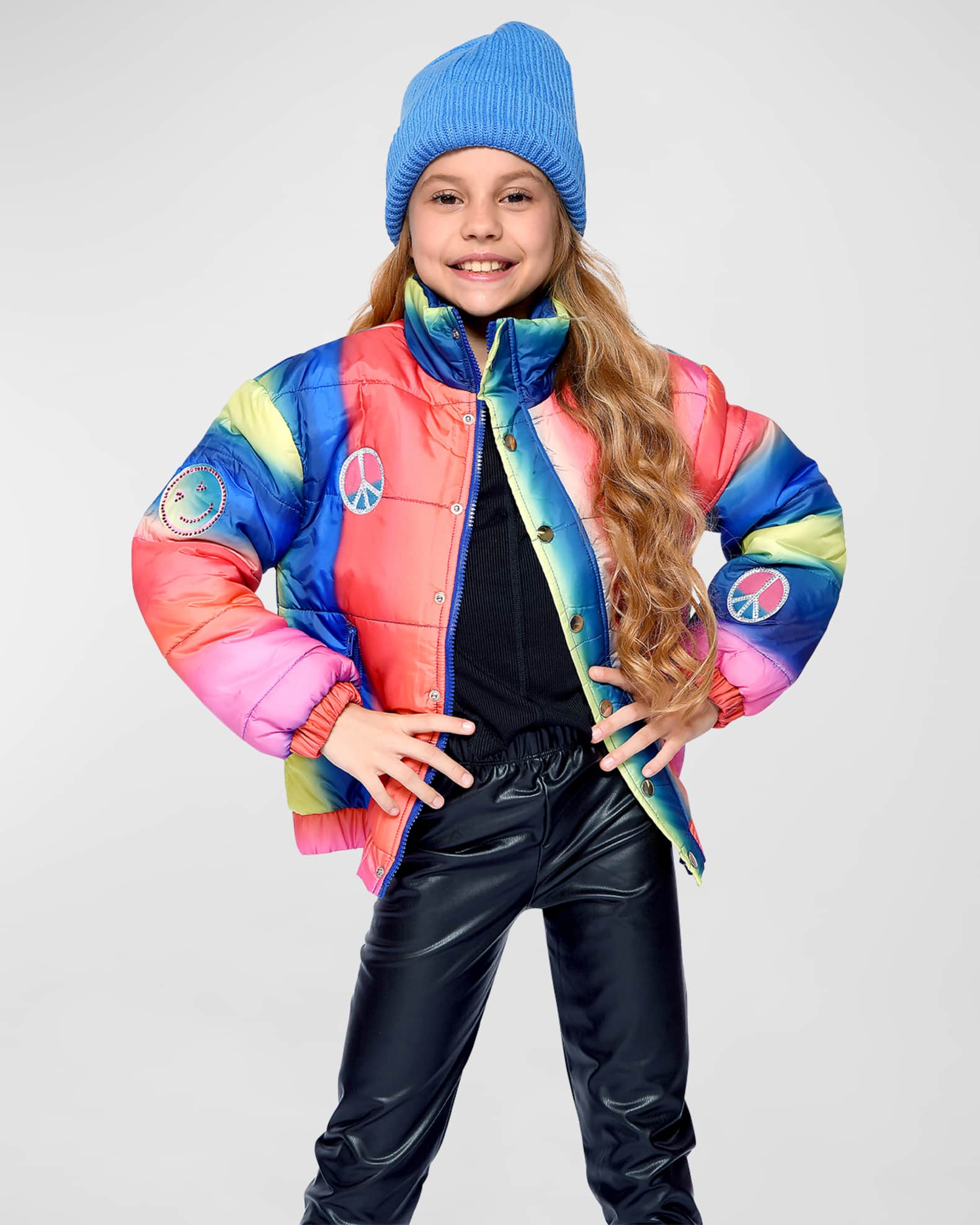 Girl's Tie-Dye Puffer Jacket | Neiman Marcus