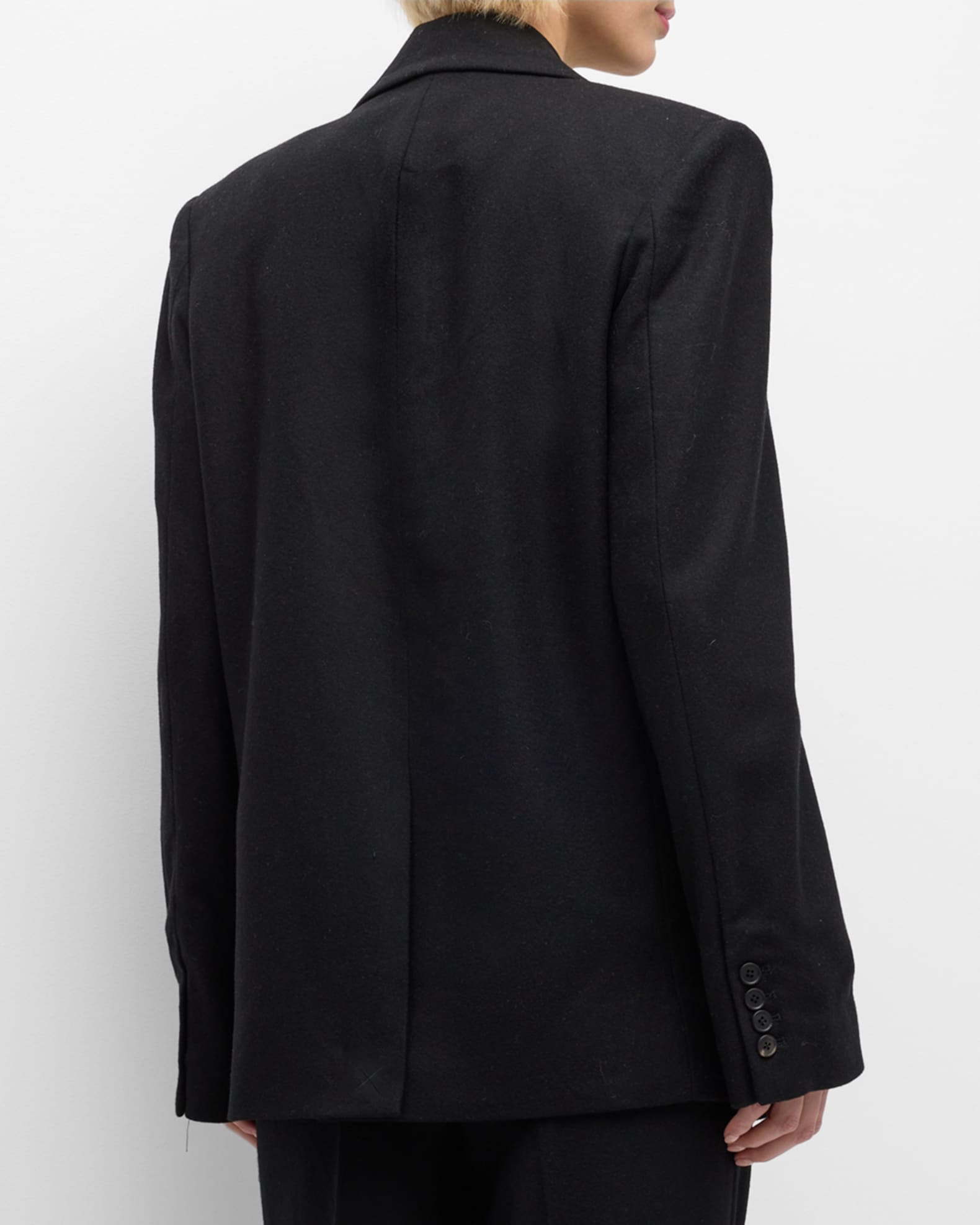 INTERIOR The Ren Oversize Wool Suit Jacket | Neiman Marcus