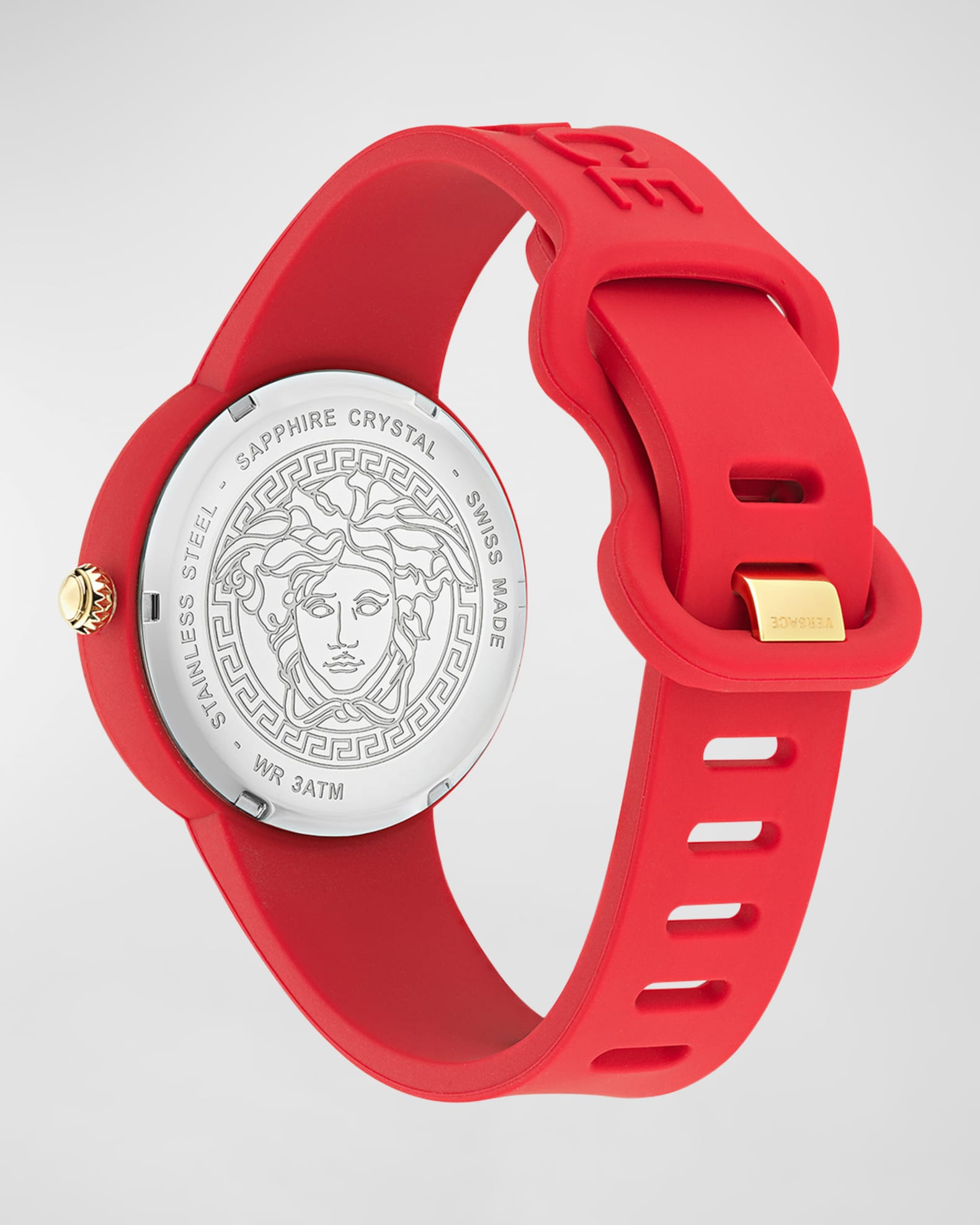 Versace 39mm Medusa Pop Watch with Silicone Strap and Matching Case ...