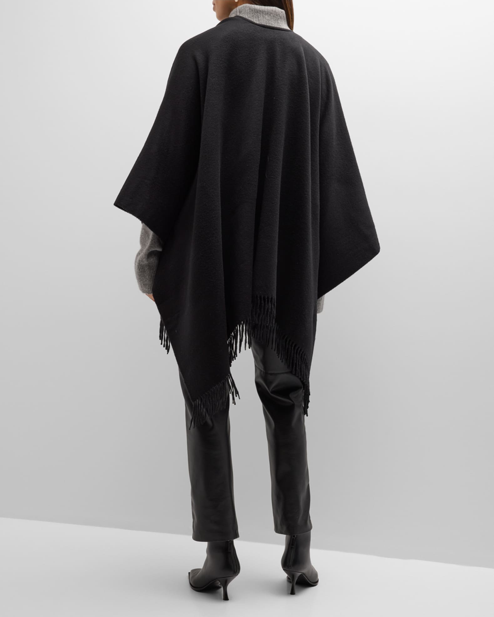 Vince Fringe Cashmere Cape | Neiman Marcus