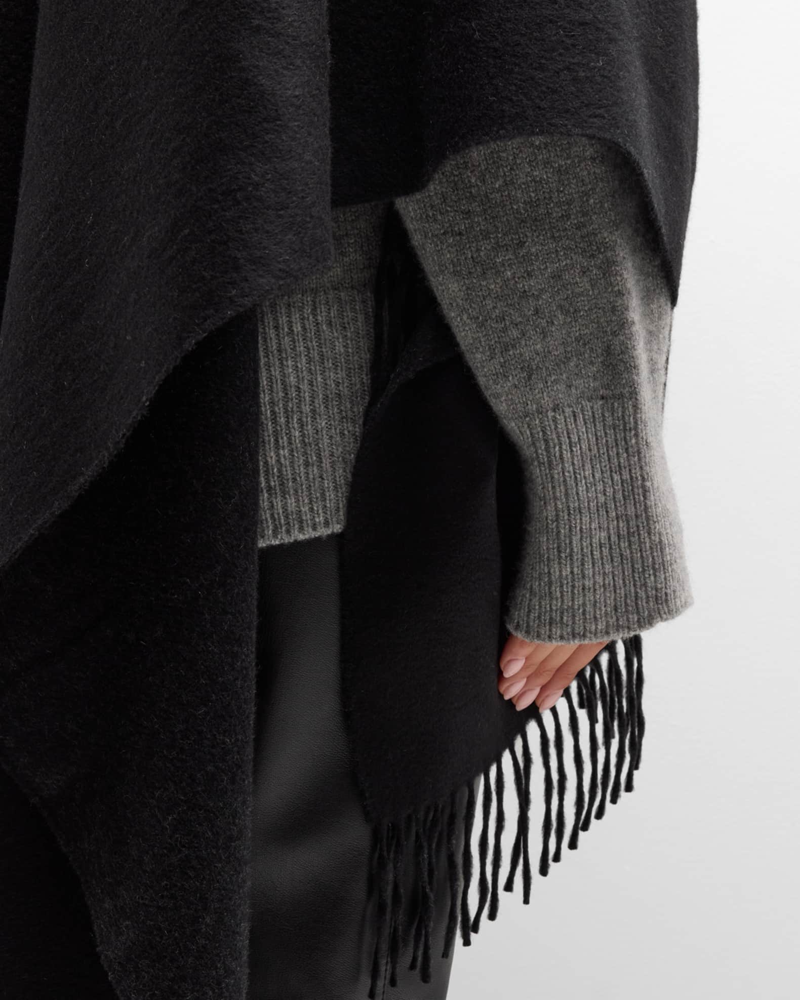 Vince Fringe Cashmere Cape | Neiman Marcus