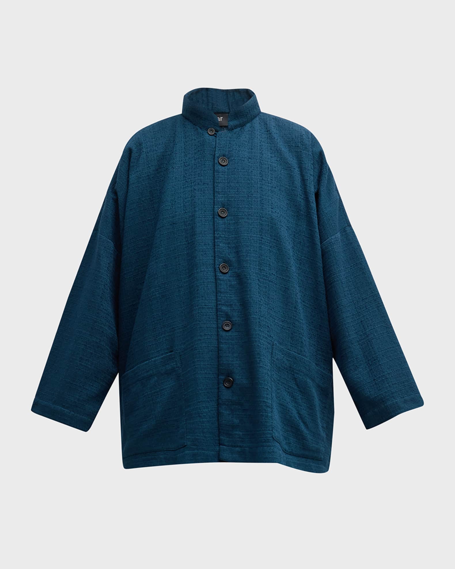 Eskandar Wide Mandarin Jacket (Long Length) | Neiman Marcus