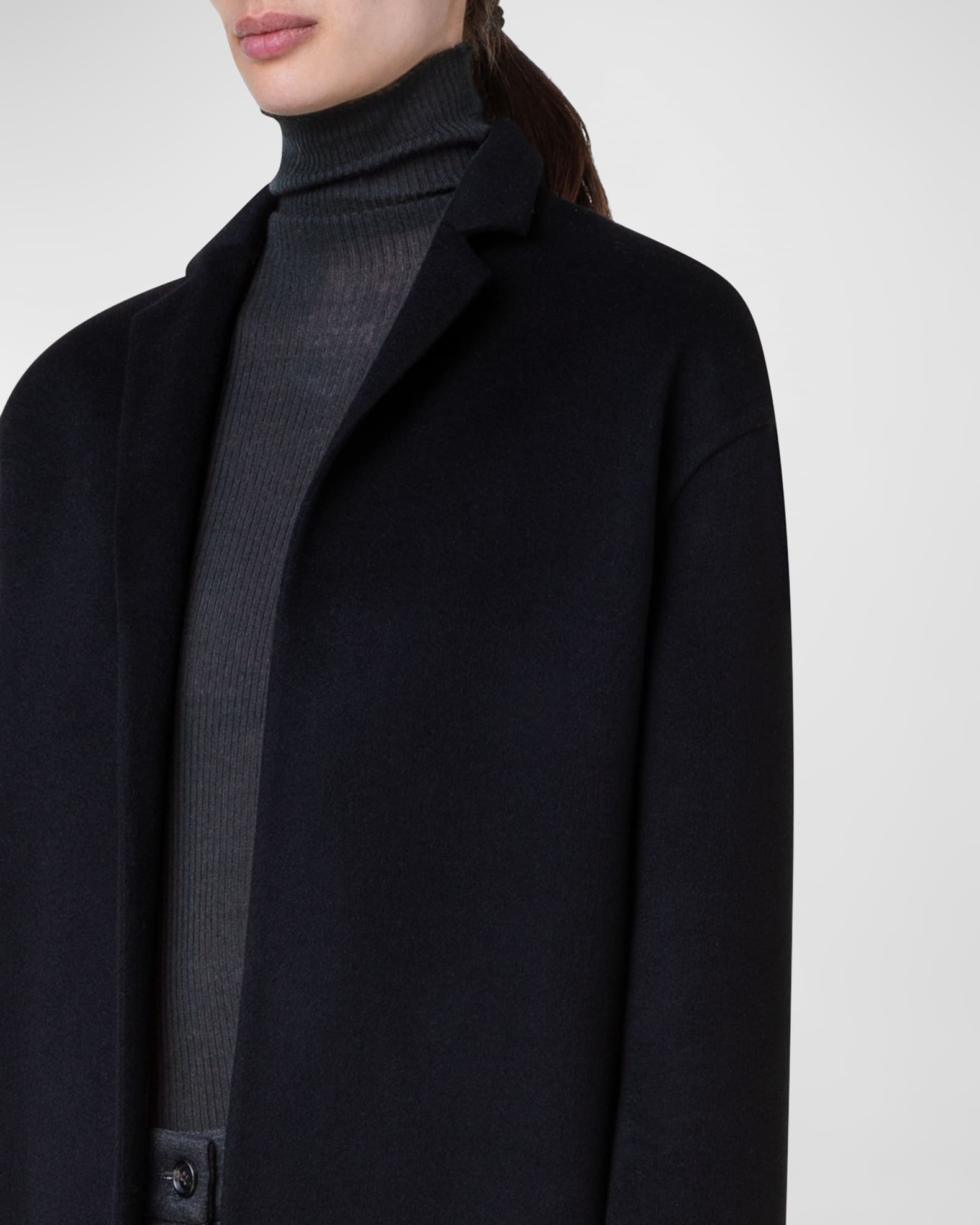 Akris Mae Brushed Cashmere Coat | Neiman Marcus