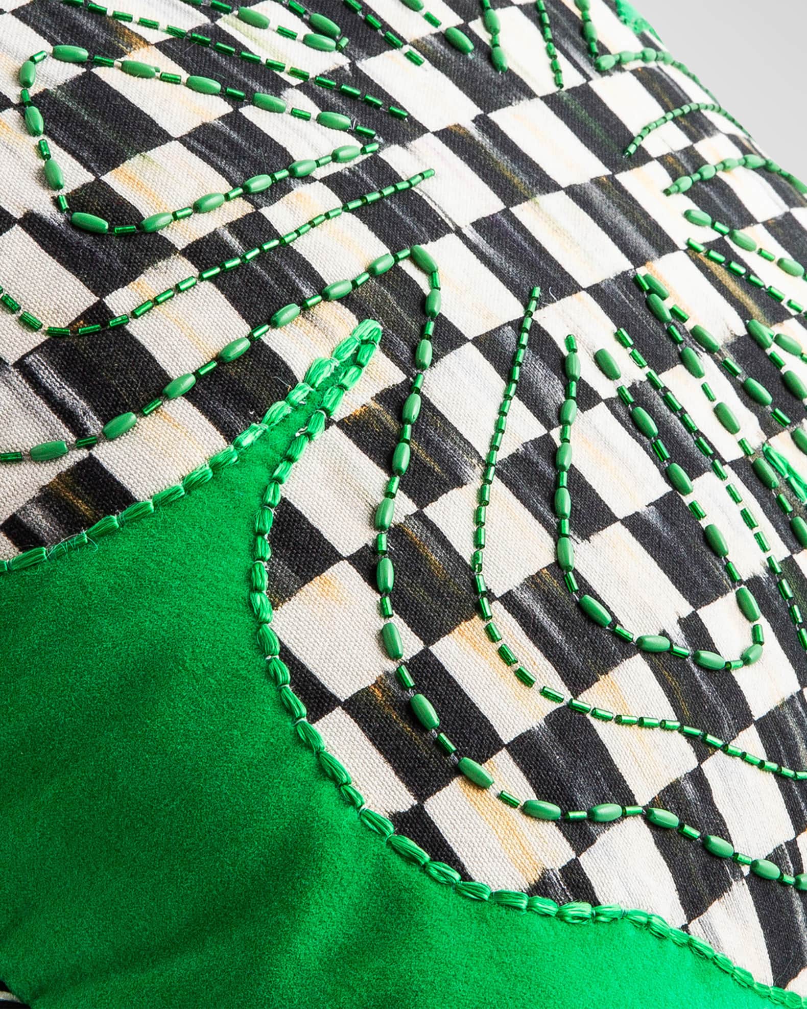 MacKenzie-Childs Courtly Clover Pillow | Neiman Marcus