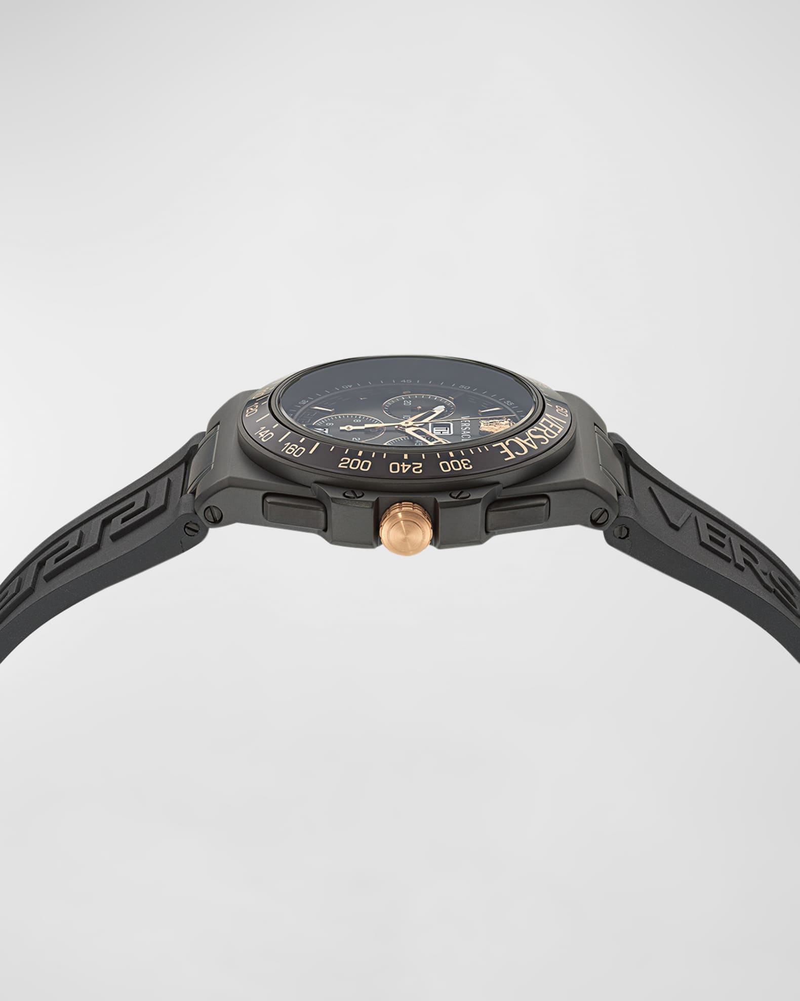 Versace Men's Greca Extreme Chronograph Silicone Strap Watch, 45mm ...