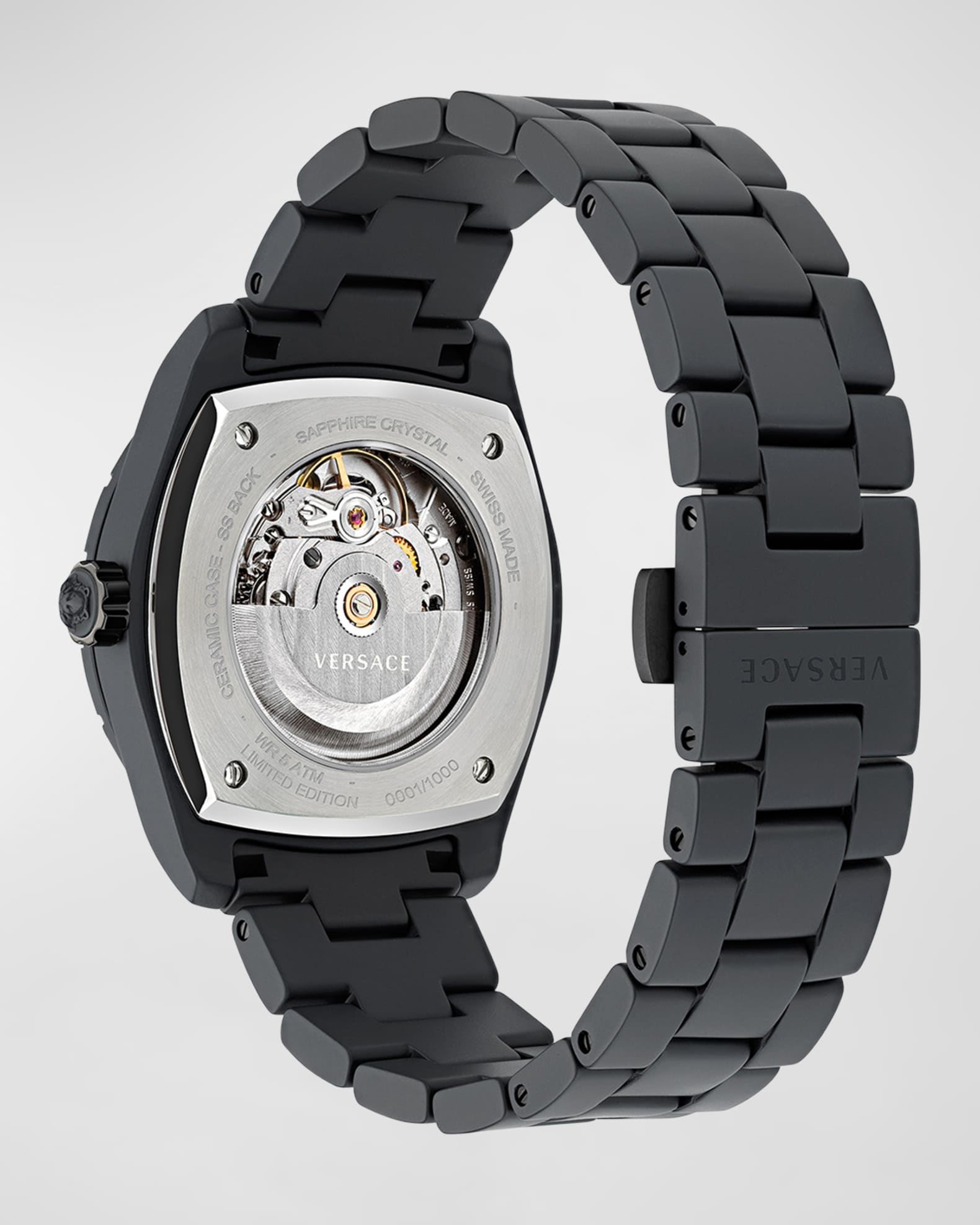 Versace Men's DV One Automatic Black Ceramic Bracelet Watch, 43mm ...