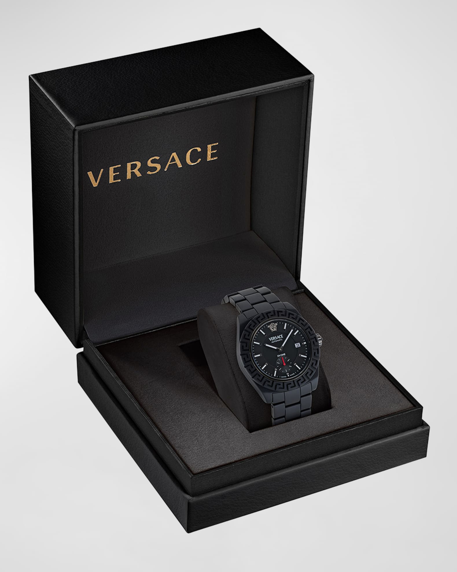 Versace Men's DV One Automatic Black Ceramic Bracelet Watch, 43mm ...