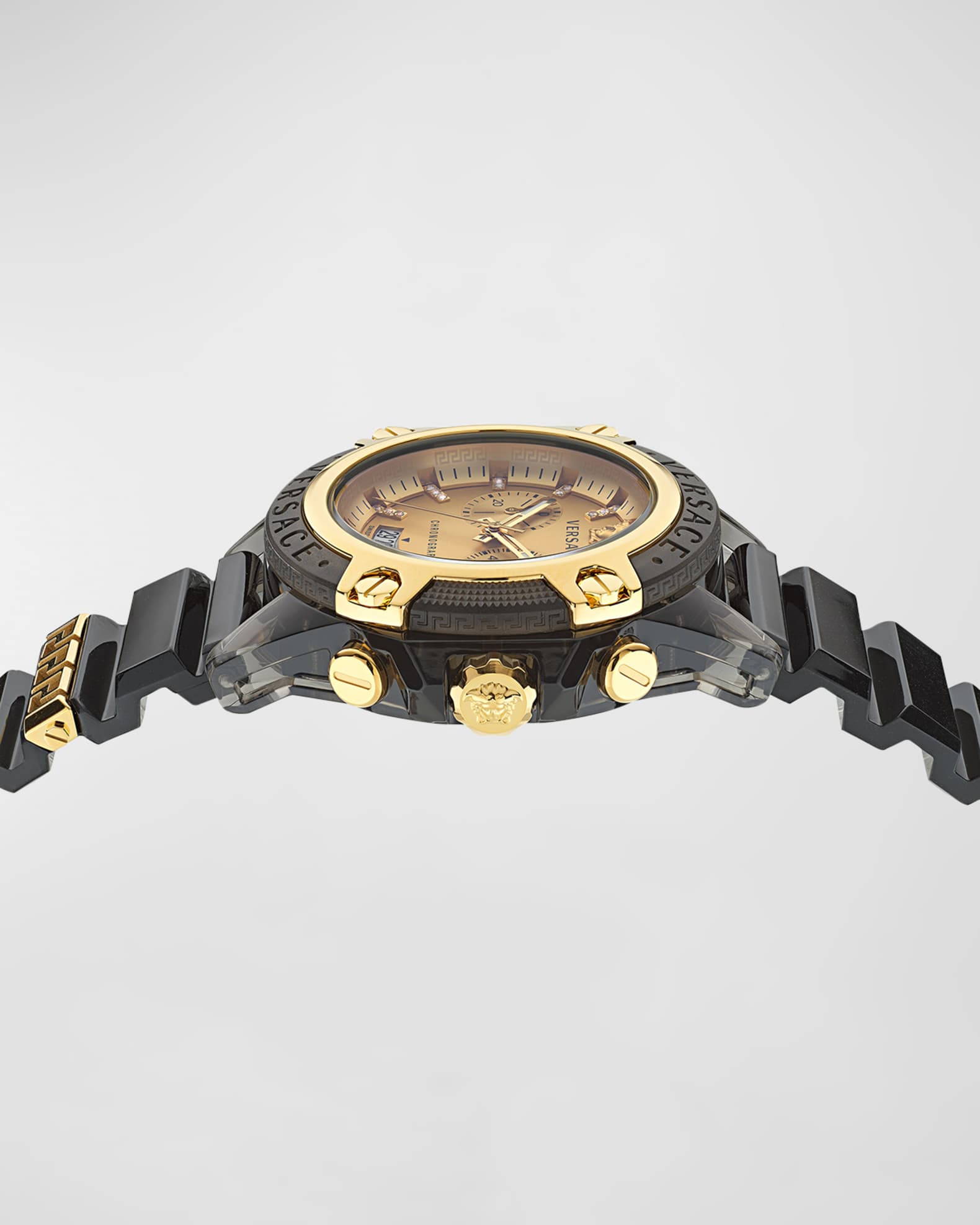 Versace Men's Icon Active Silicone Strap Watch, 44mm | Neiman Marcus