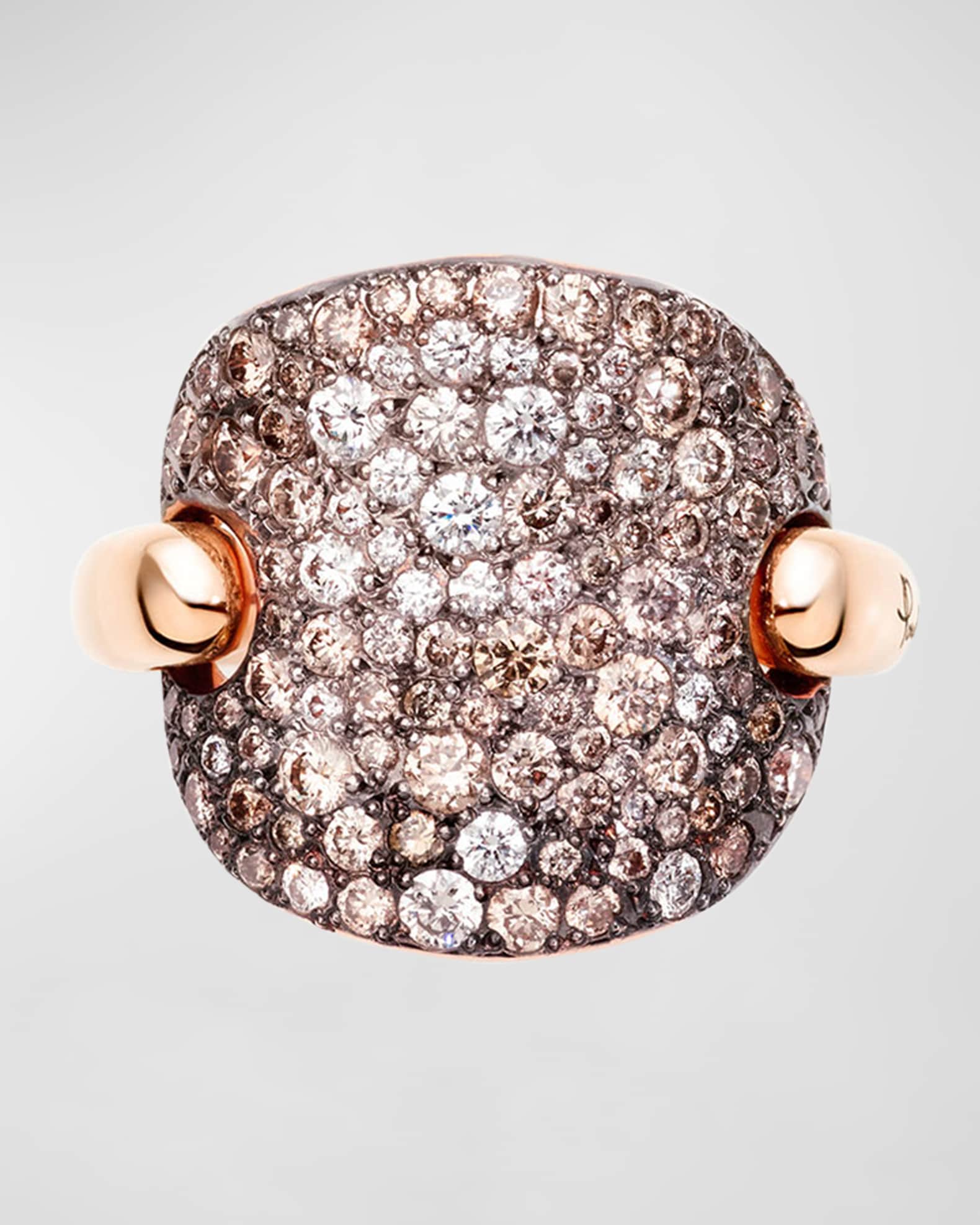 Pomellato 18K Rose Gold Sabbia Diamond Ring | Neiman Marcus