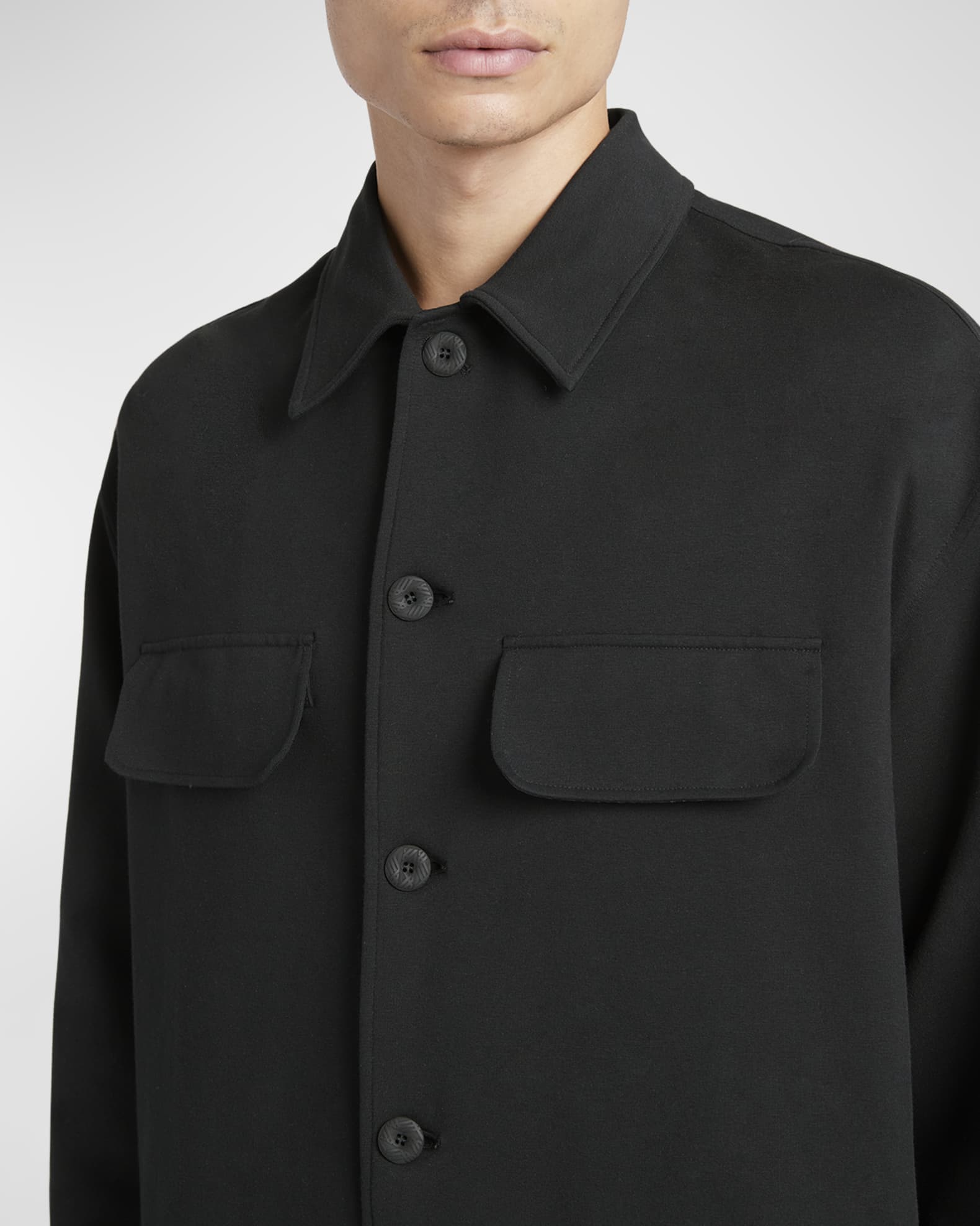 KNT Men's Cotton Overshirt | Neiman Marcus