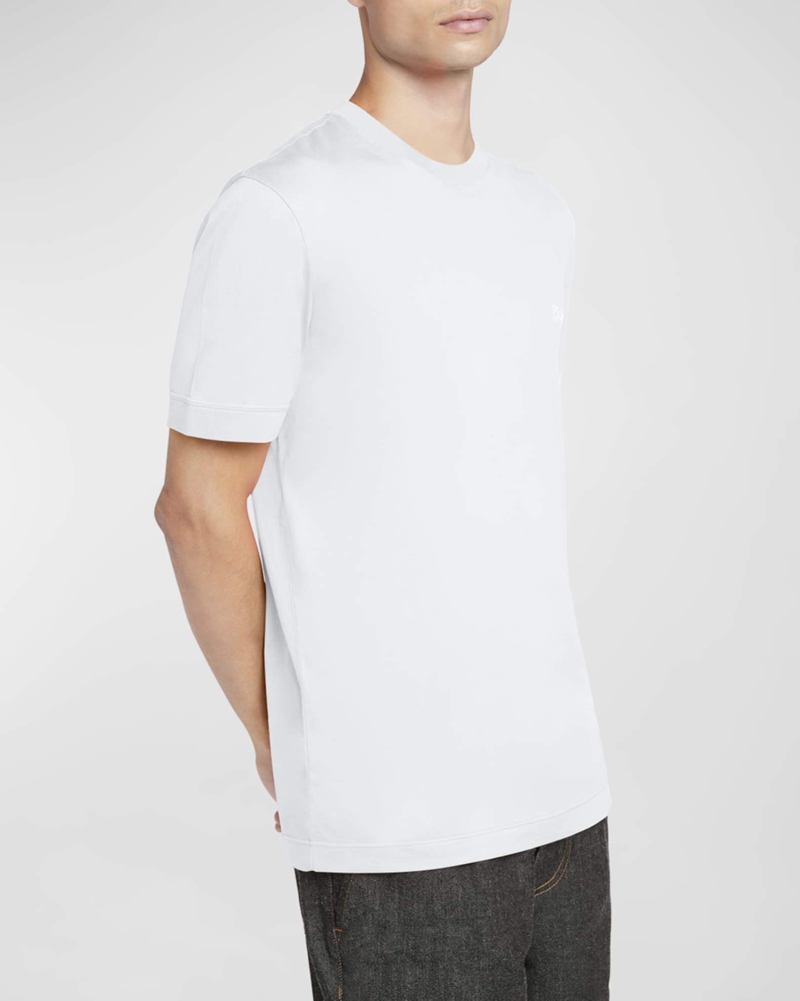 KNT Men's Outline Logo Crewneck T-Shirt | Neiman Marcus