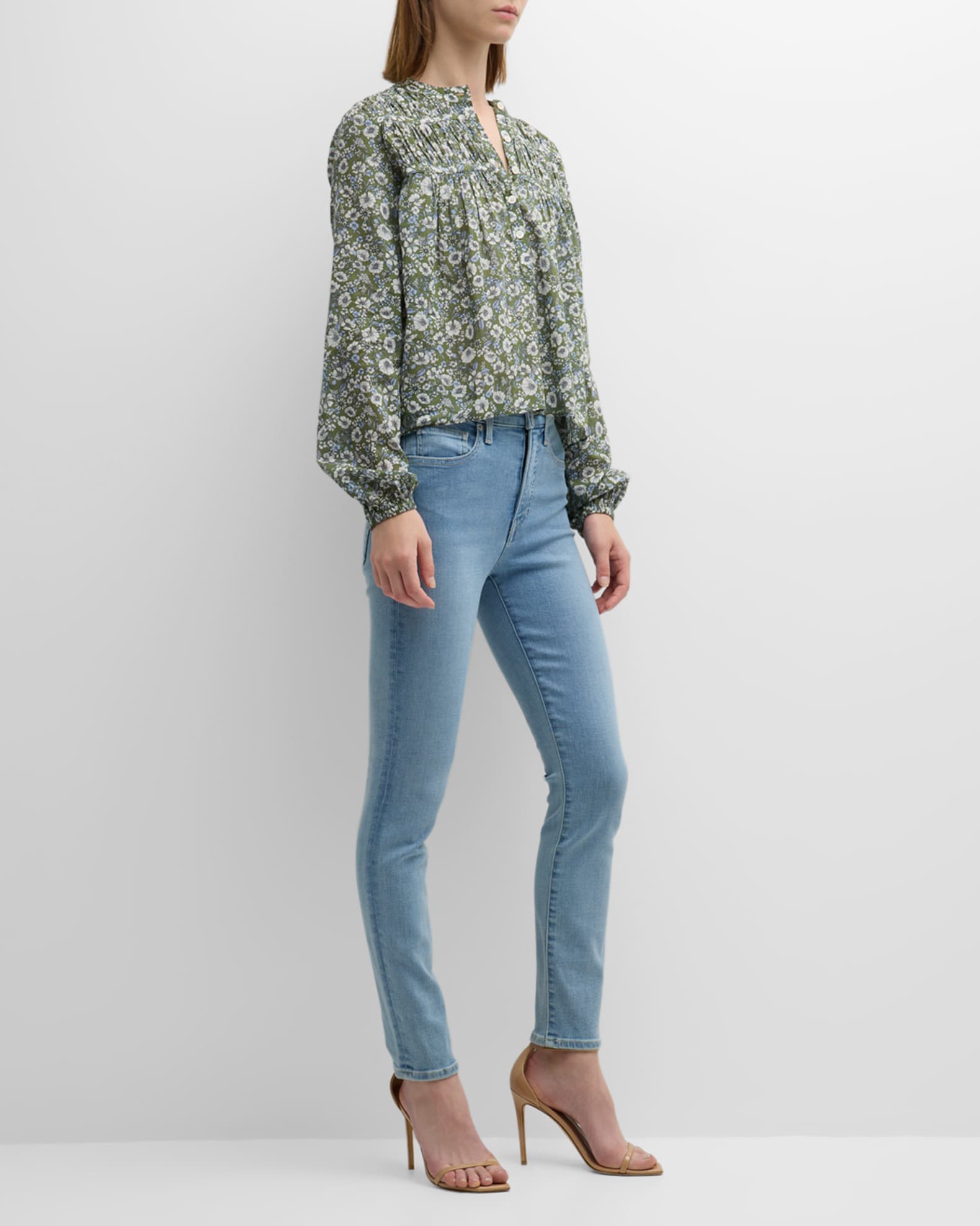 Veronica Beard Debbie High Rise Skinny Jeans | Neiman Marcus